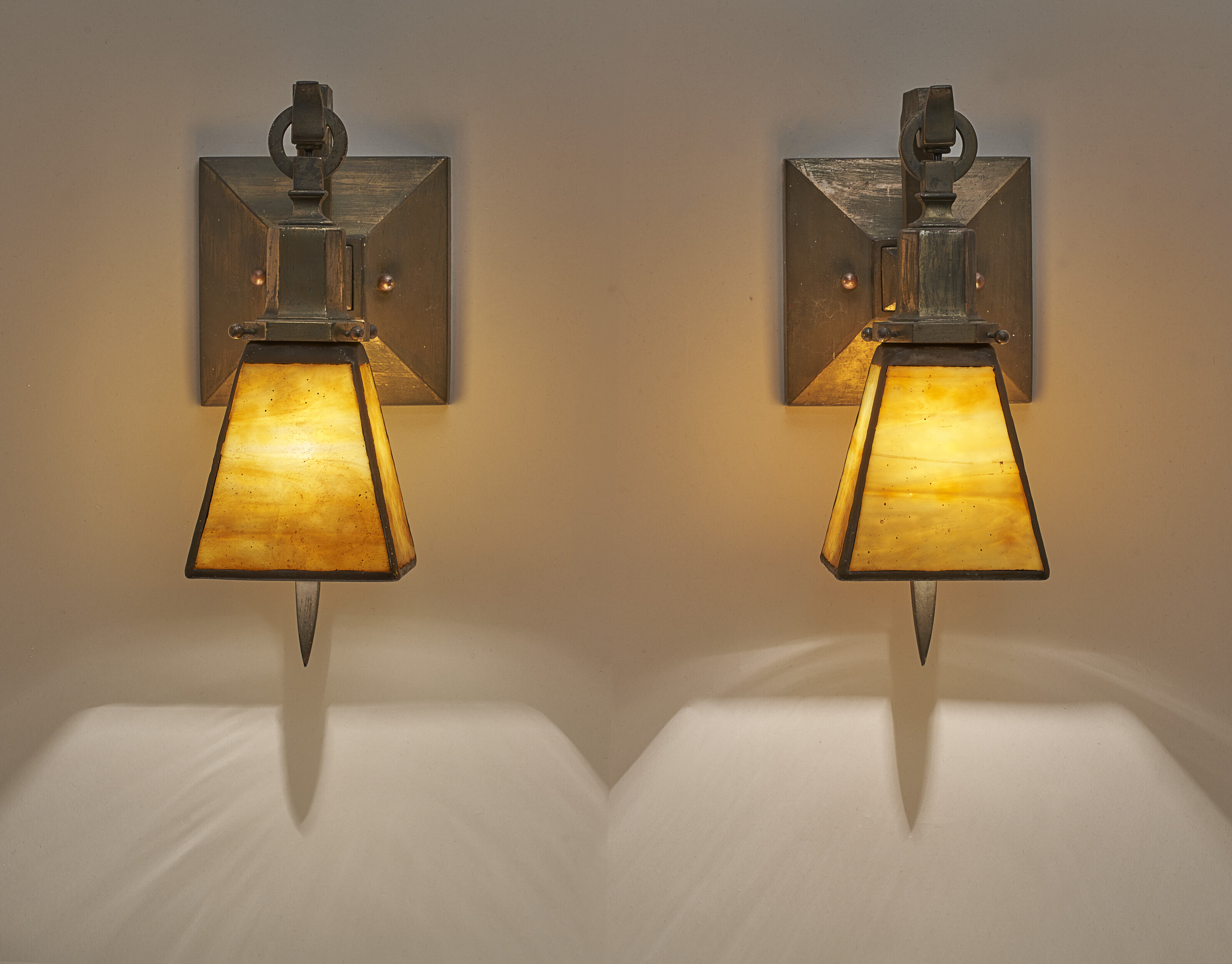 TIFFANY STUDIOS, Pair of Sconces, from Anita Baldwin's Residence ...