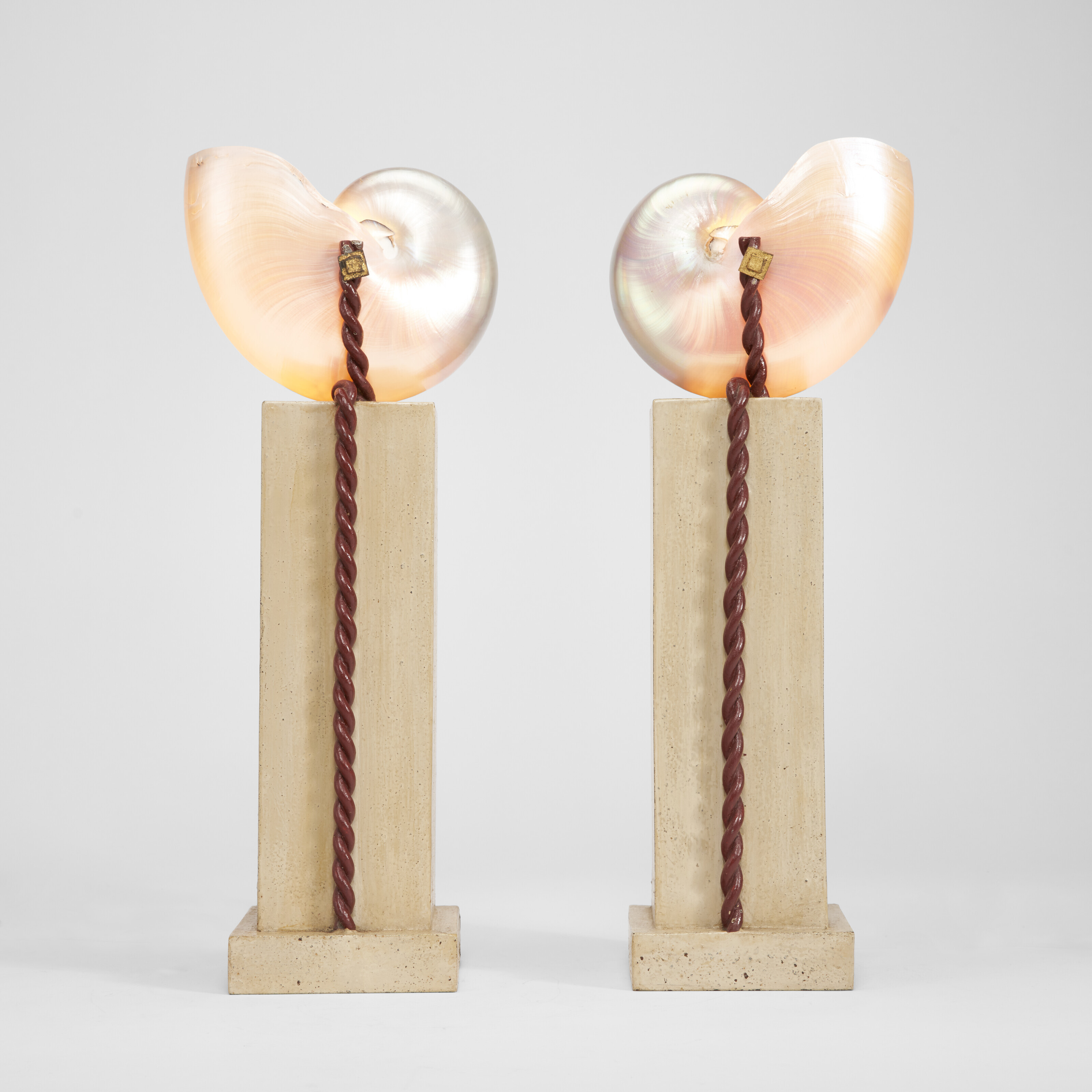 BOLETTE NATANSON (D. 1936), Pair of 'Nautilus' Lamps, circa 1930 ...