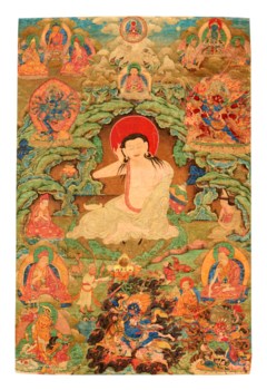 A RARE PAINTING OF MILAREPA, TIBET, 17TH-18TH CENTURY | Christie's