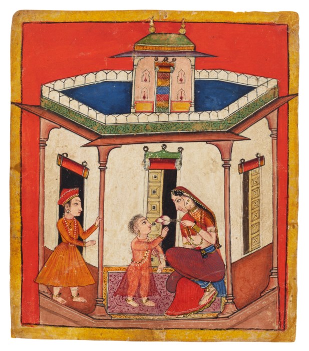 AN ILLUSTRATION FROM A RAGAMALA SERIES: VILAVALI RAGINI, INDIA, PUNJAB ...