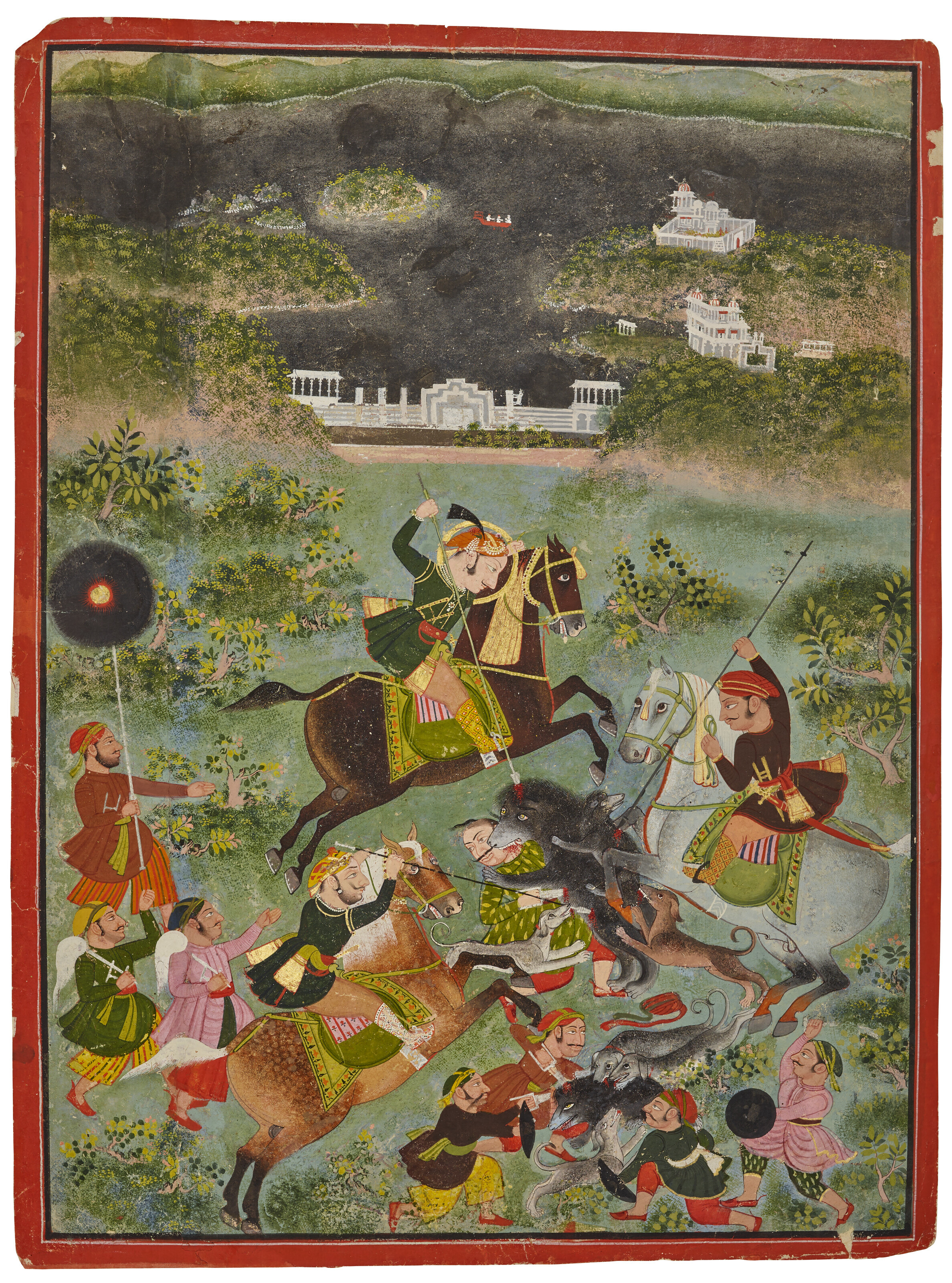 A PAINTING OF GANESHA, INDIA, RAJASTHAN, MEWAR, CIRCA 1700-1720 ...