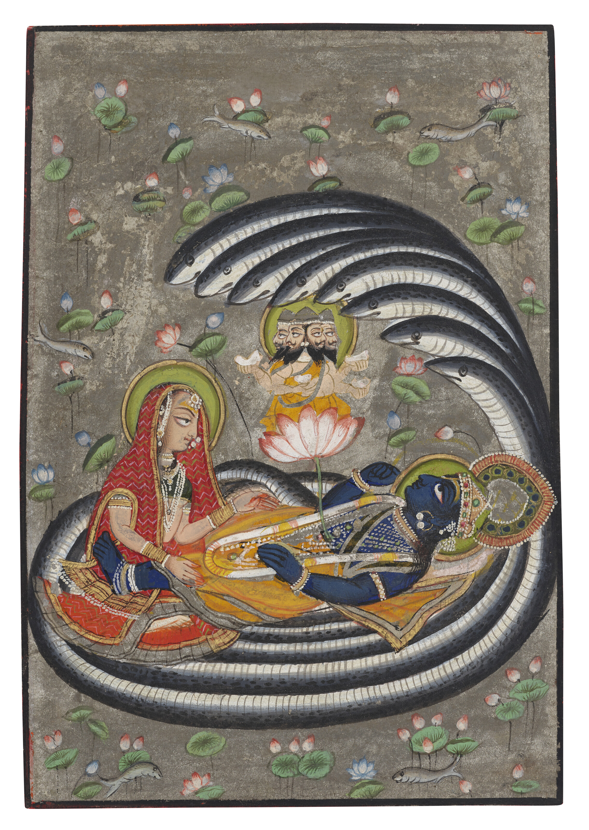 A PAINTING OF GANESHA, INDIA, RAJASTHAN, MEWAR, CIRCA 1700-1720 ...