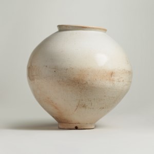 AN IMPORTANT WHITE PORCELAIN MOON JAR, JOSEON DYNASTY (18TH CENTURY ...