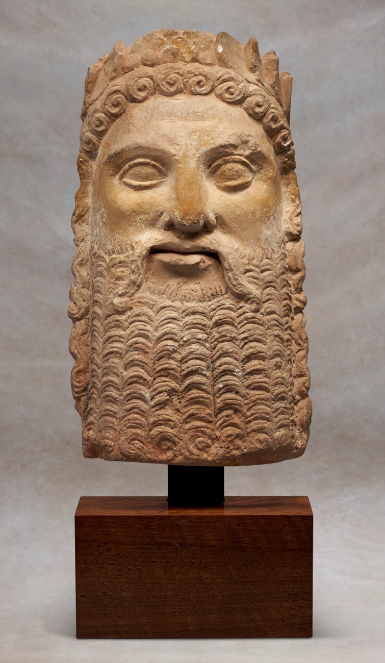 A CYPRIOT LIMESTONE MALE HEAD, CIRCA 4TH CENTURY B.C. | Christie's