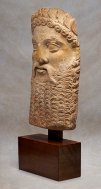 A CYPRIOT LIMESTONE MALE HEAD, CIRCA 4TH CENTURY B.C. | Christie's