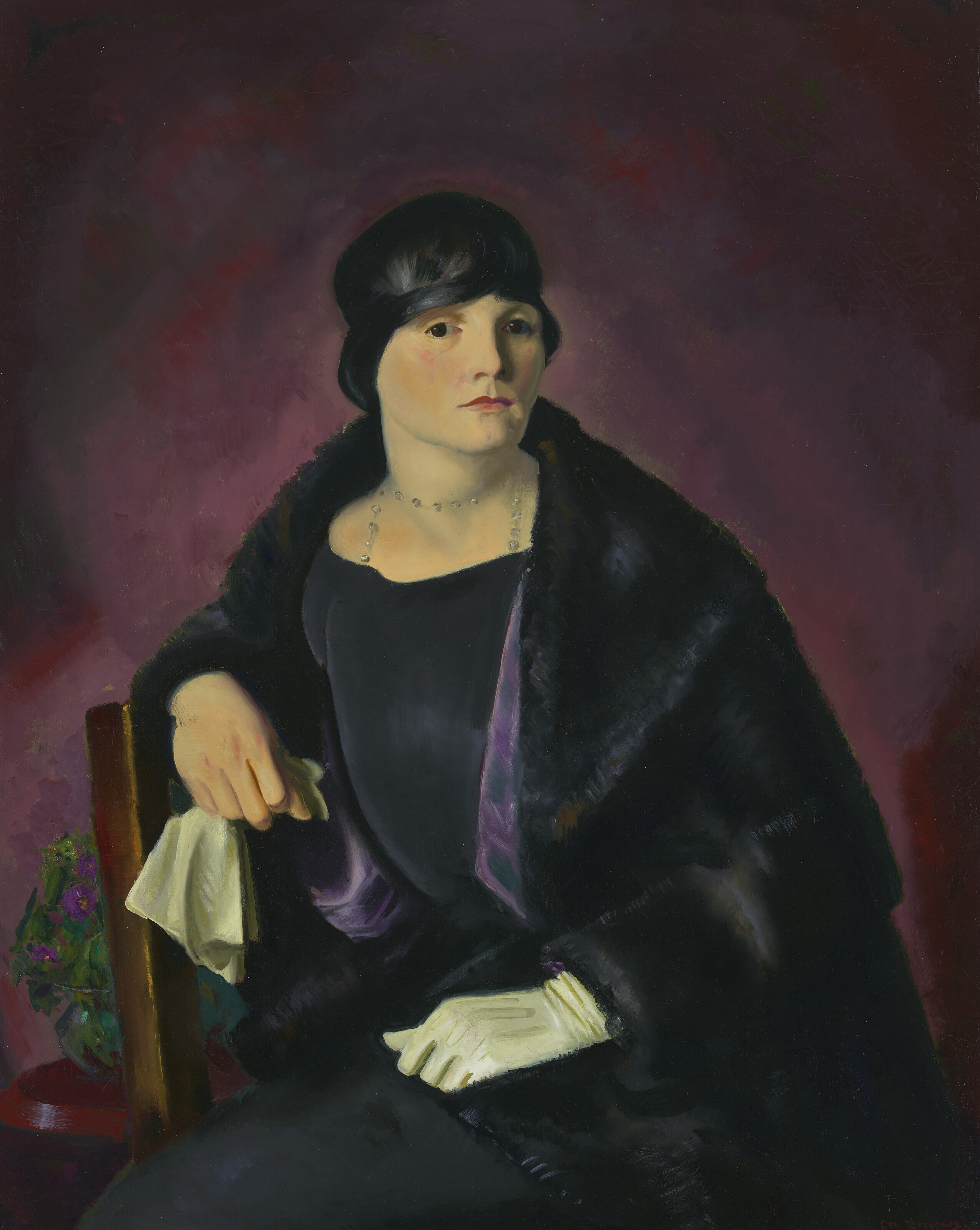 GEORGE WESLEY BELLOWS (AMERICAN, 1882-1925), Portrait of Mrs. Walter ...
