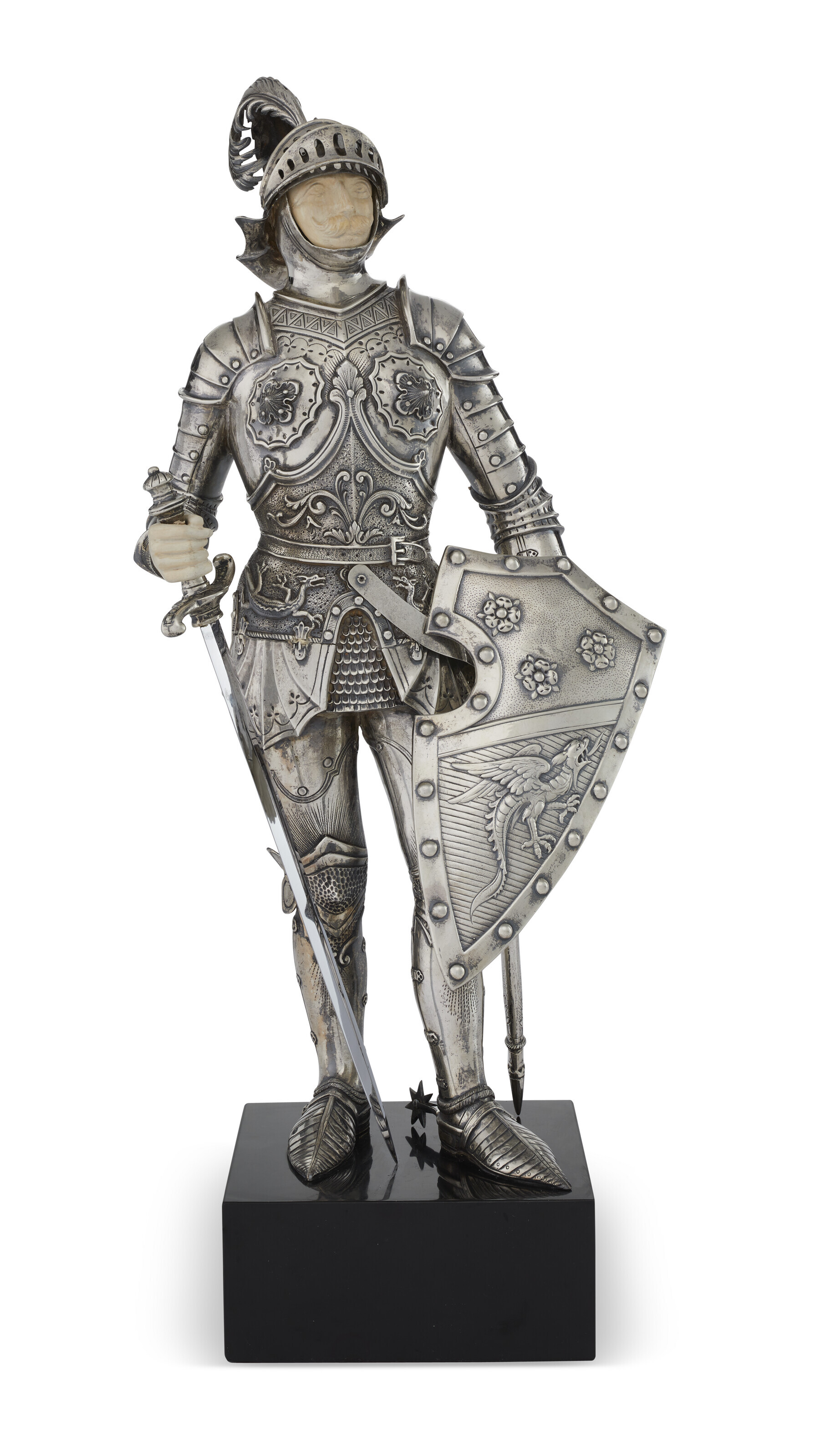 A GERMAN SILVER FIGURE OF A KNIGHT, EARLY 20TH CENTURY | Christie’s