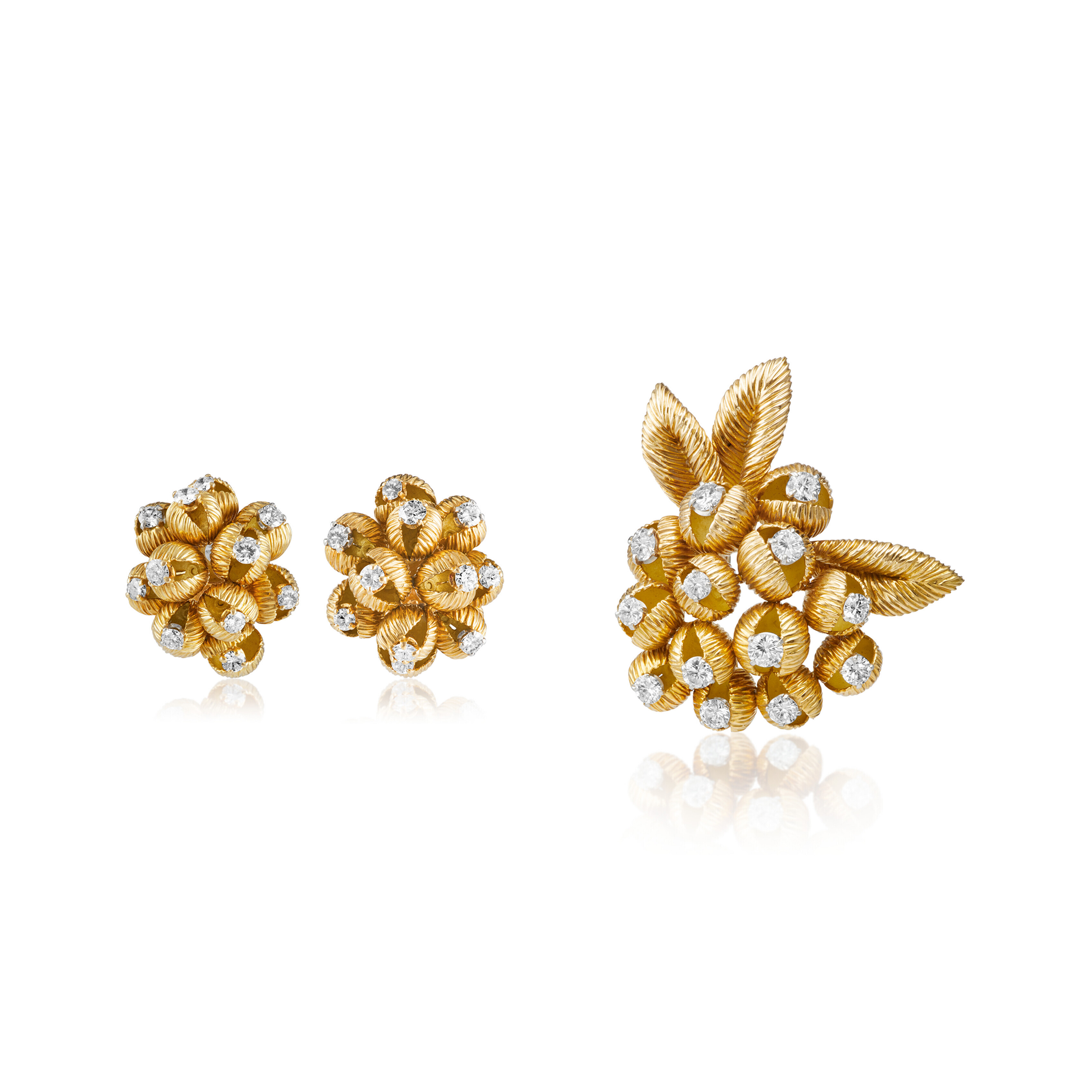 VAN CLEEF & ARPELS SET OF DIAMOND AND GOLD JEWELRY, | Christie’s