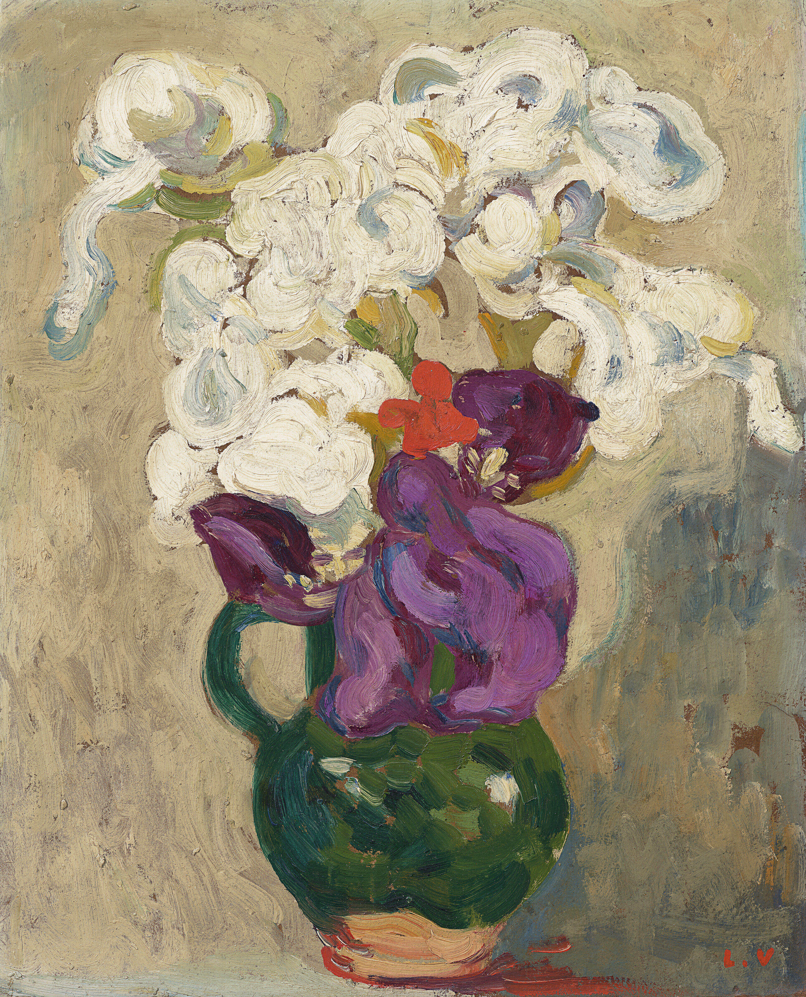 MOISE KISLING (1891-1953), Fleurs dans un vase | Christie's