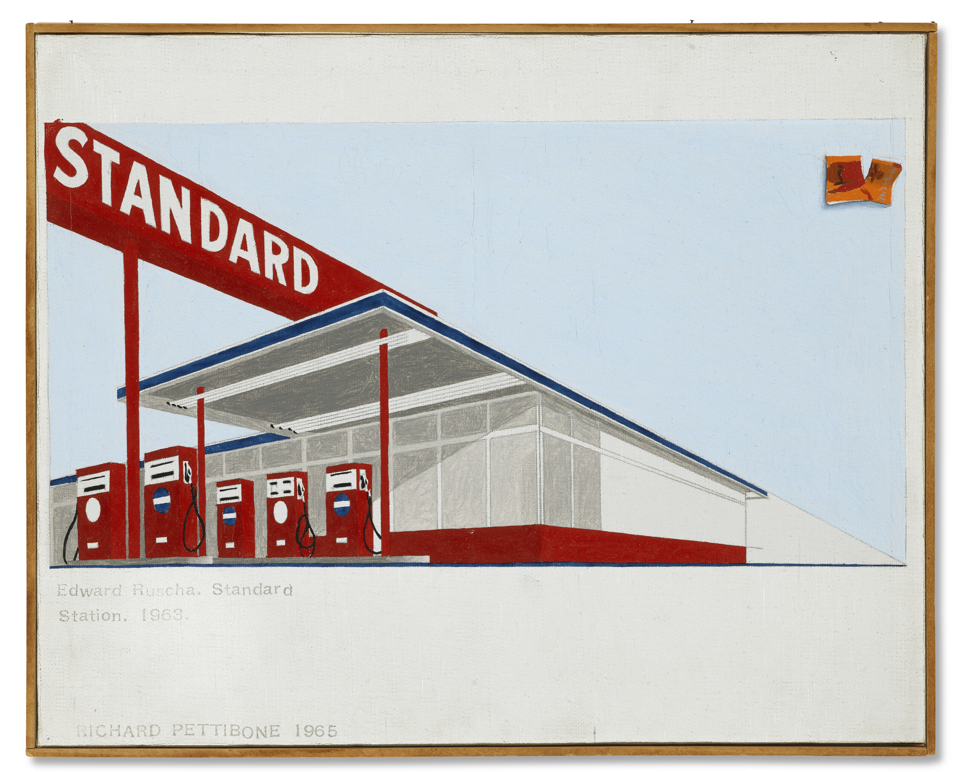RICHARD PETTIBONE (b. 1938), Edward Ruscha, "Standard Station (with 10 ...