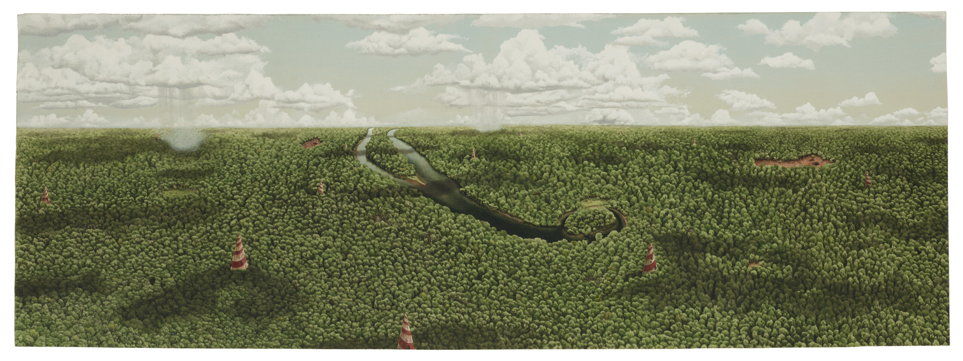 STEVE GALLOWAY (B. 1952), Tribal Trance Houses of the 15th Century ...