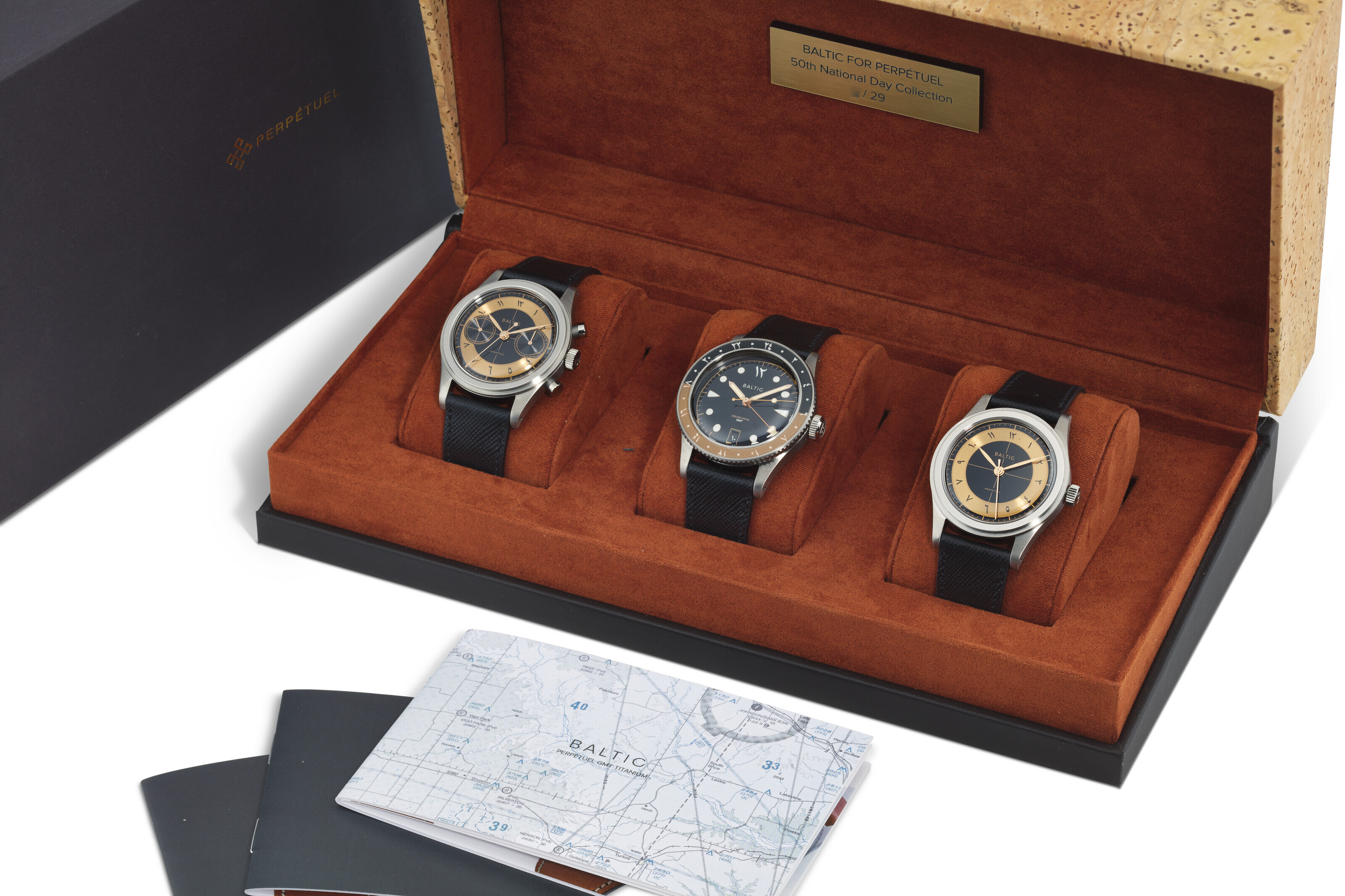 BALTIC X PERPÉTUEL, UAE 50TH ANNIVERSARY, A SET OF THREE LIMITED ...