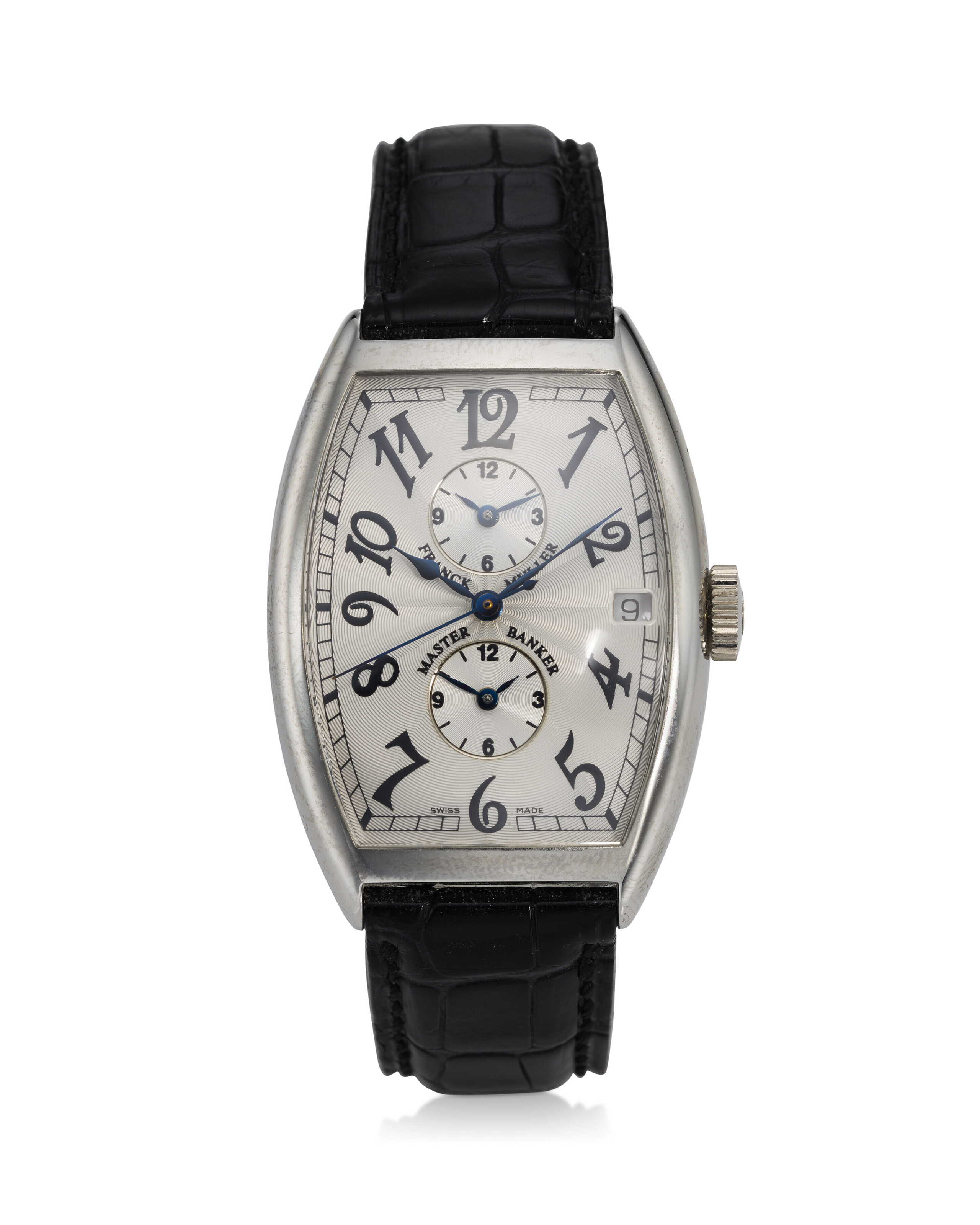 FRANCK MULLER, REF. 5850 MB, MASTER BANKER, A STEEL TRIPLE TIME ZONE ...