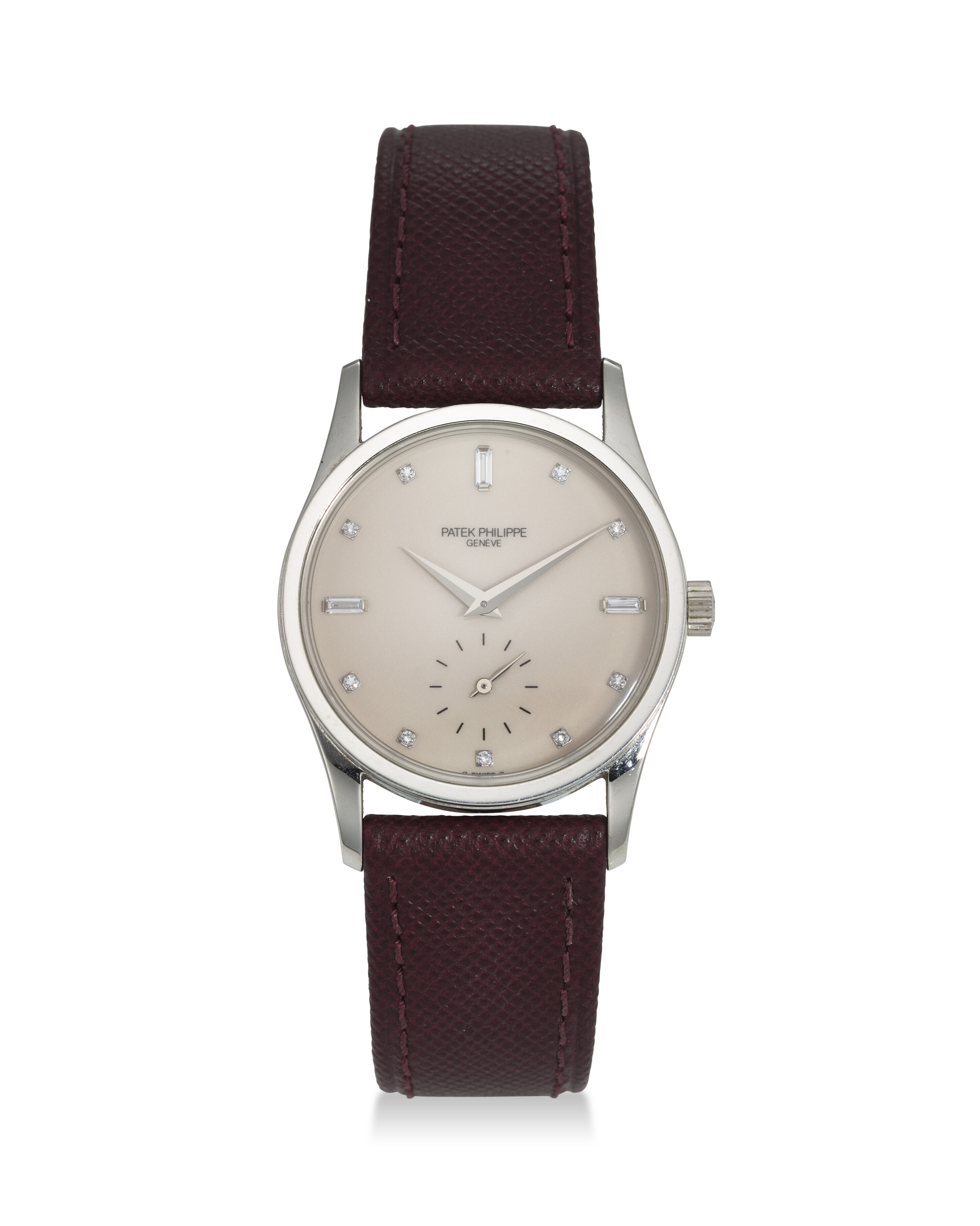 PATEK PHILIPPE, REF. 3796, CALATRAVA, A FINE PLATINUM WRISTWATCH WITH ...