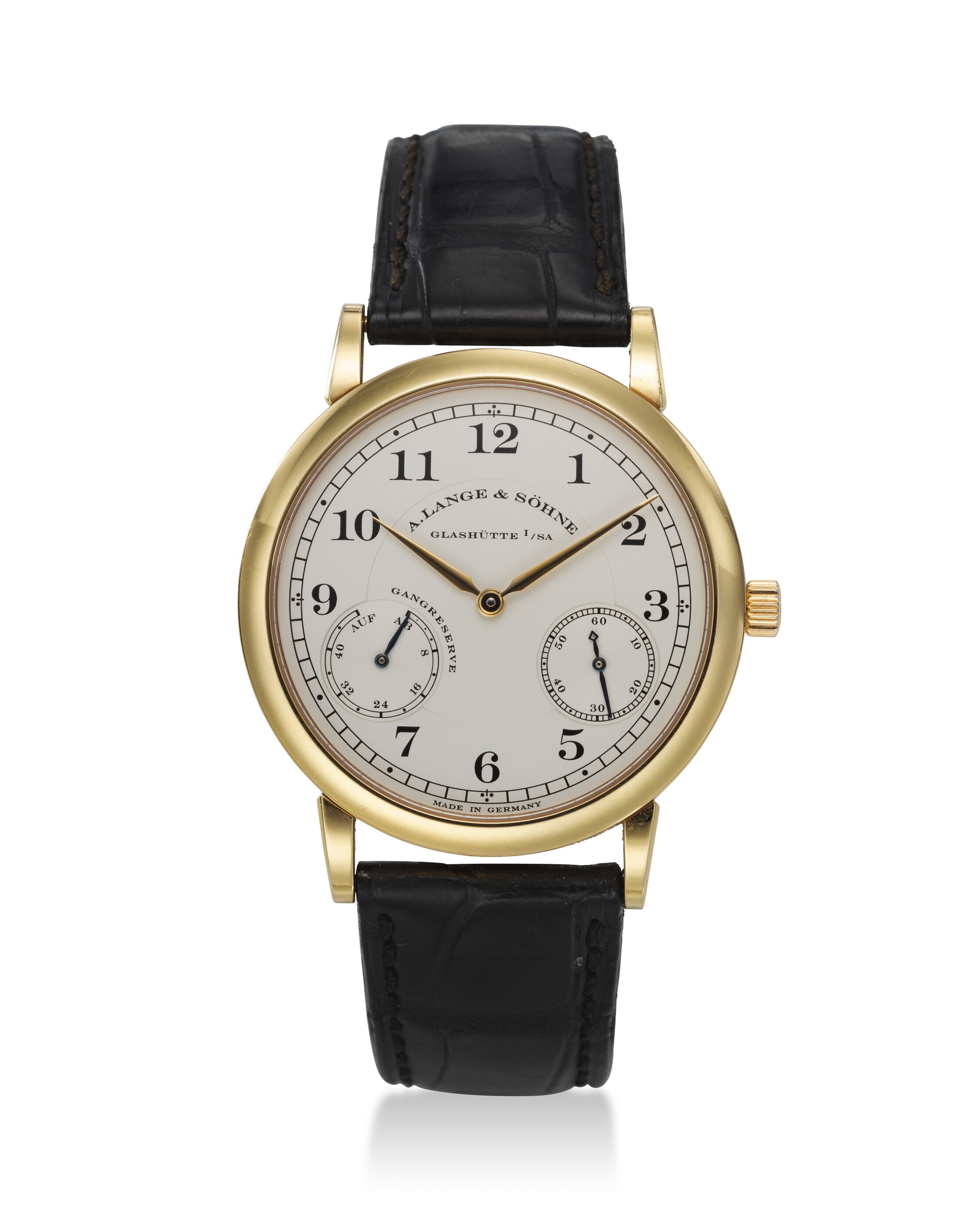 A. LANGE & SOHNE , REF. 221.032, 1815 UP & DOWN, AN 18K ROSE GOLD ...