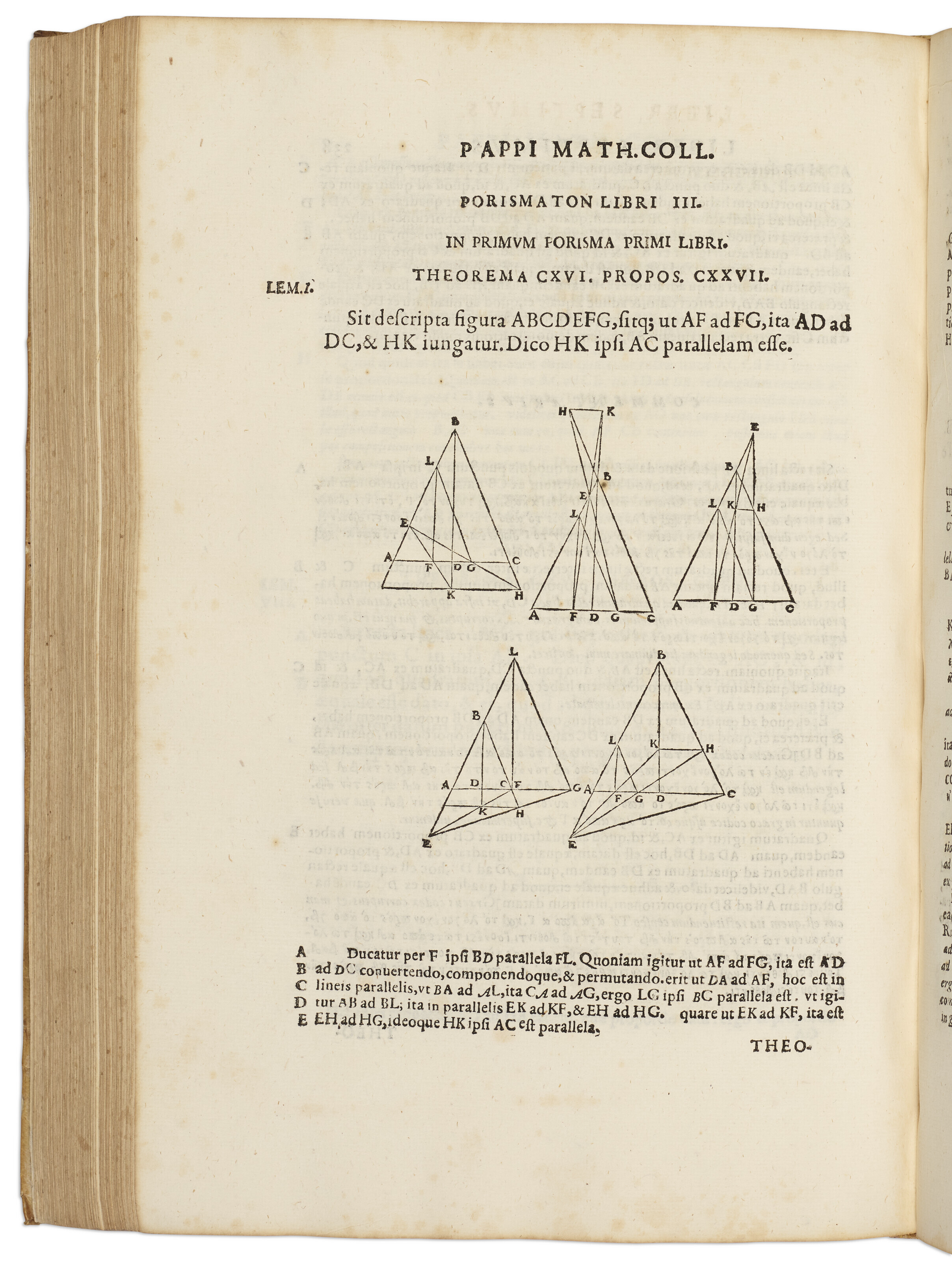 Mathematicae Collectiones, Pappus of Alexandria, 1588 | Christie’s