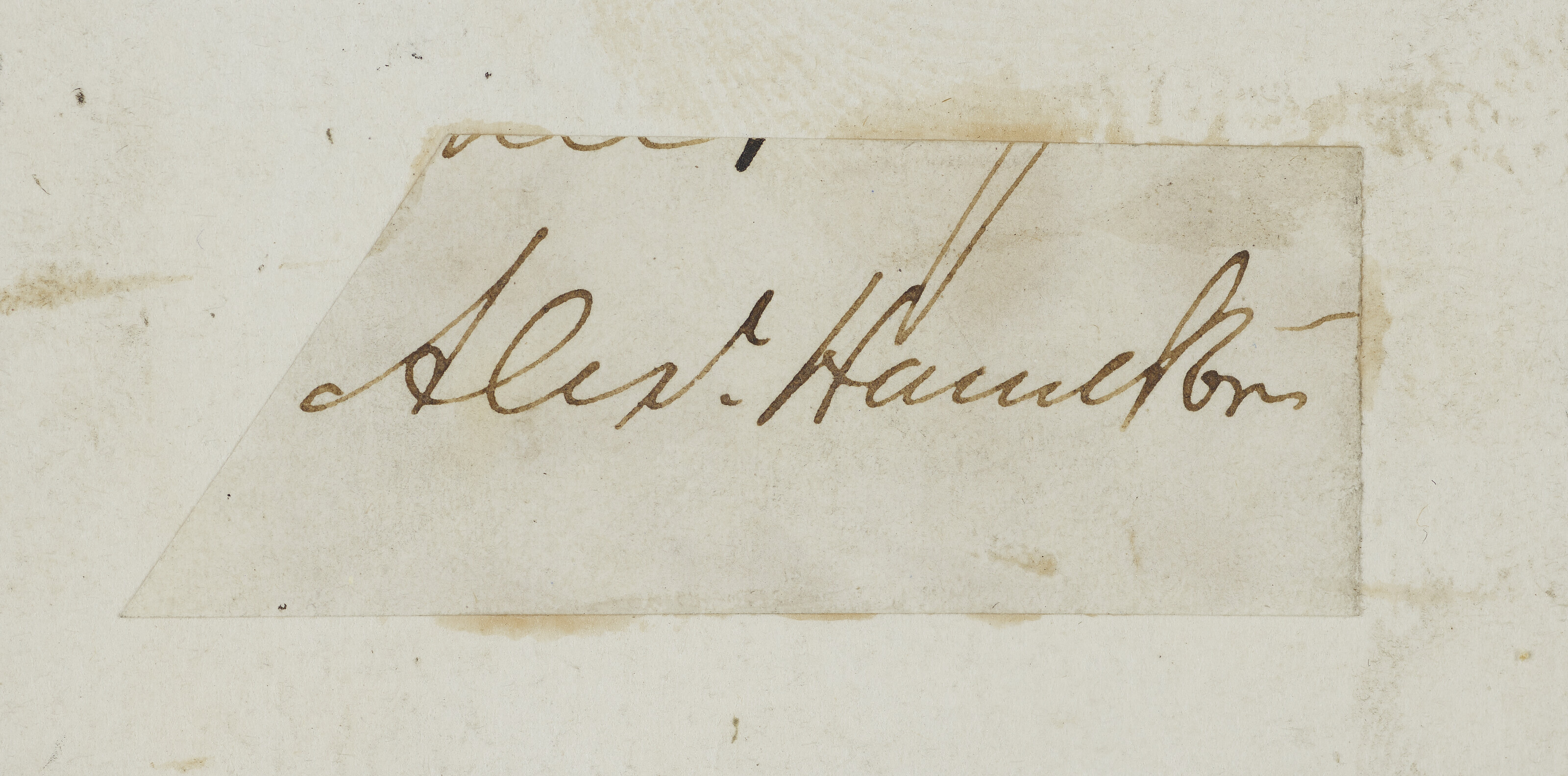 A framed signature, Alexander Hamilton | Christie’s