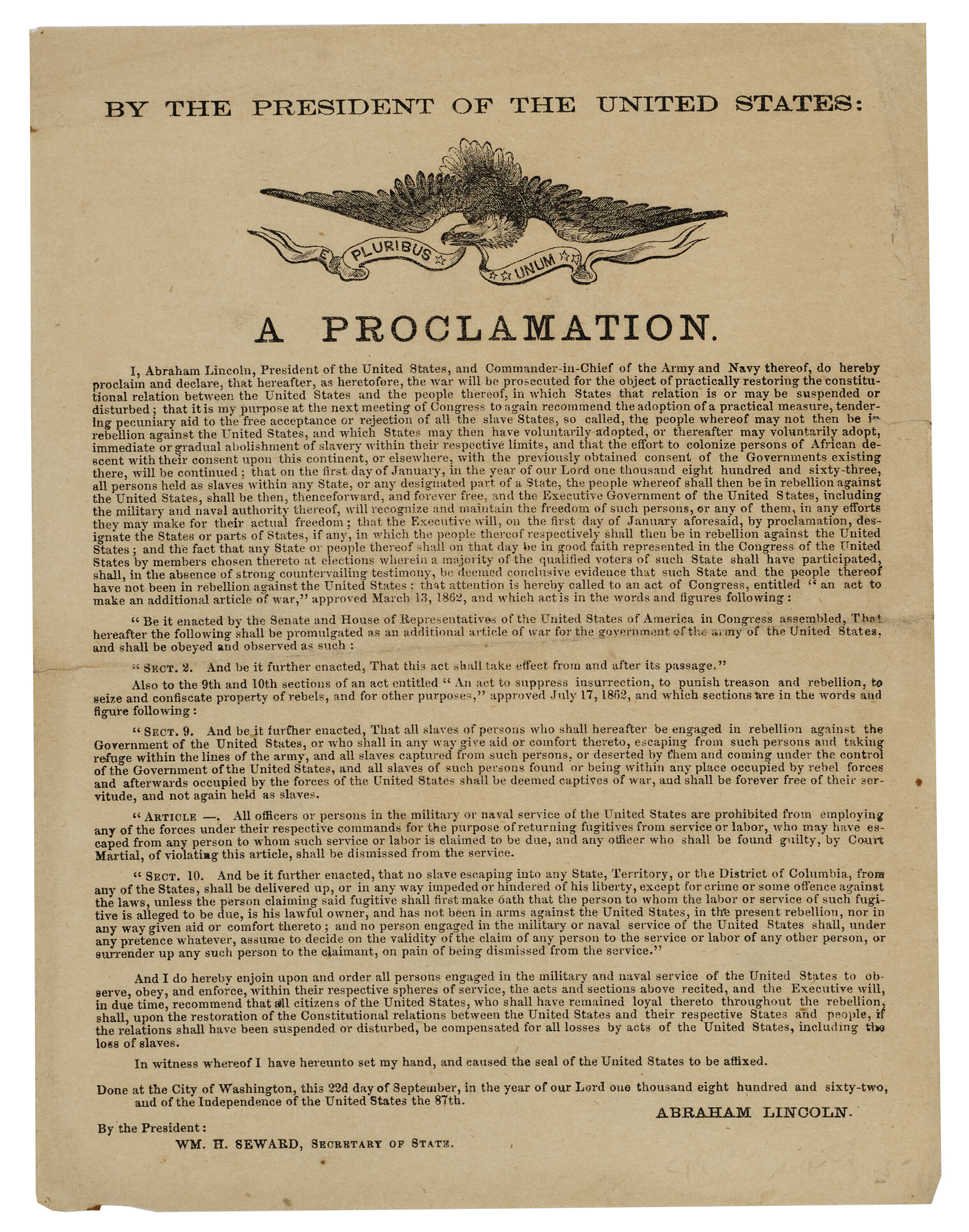 readable emancipation proclamation document