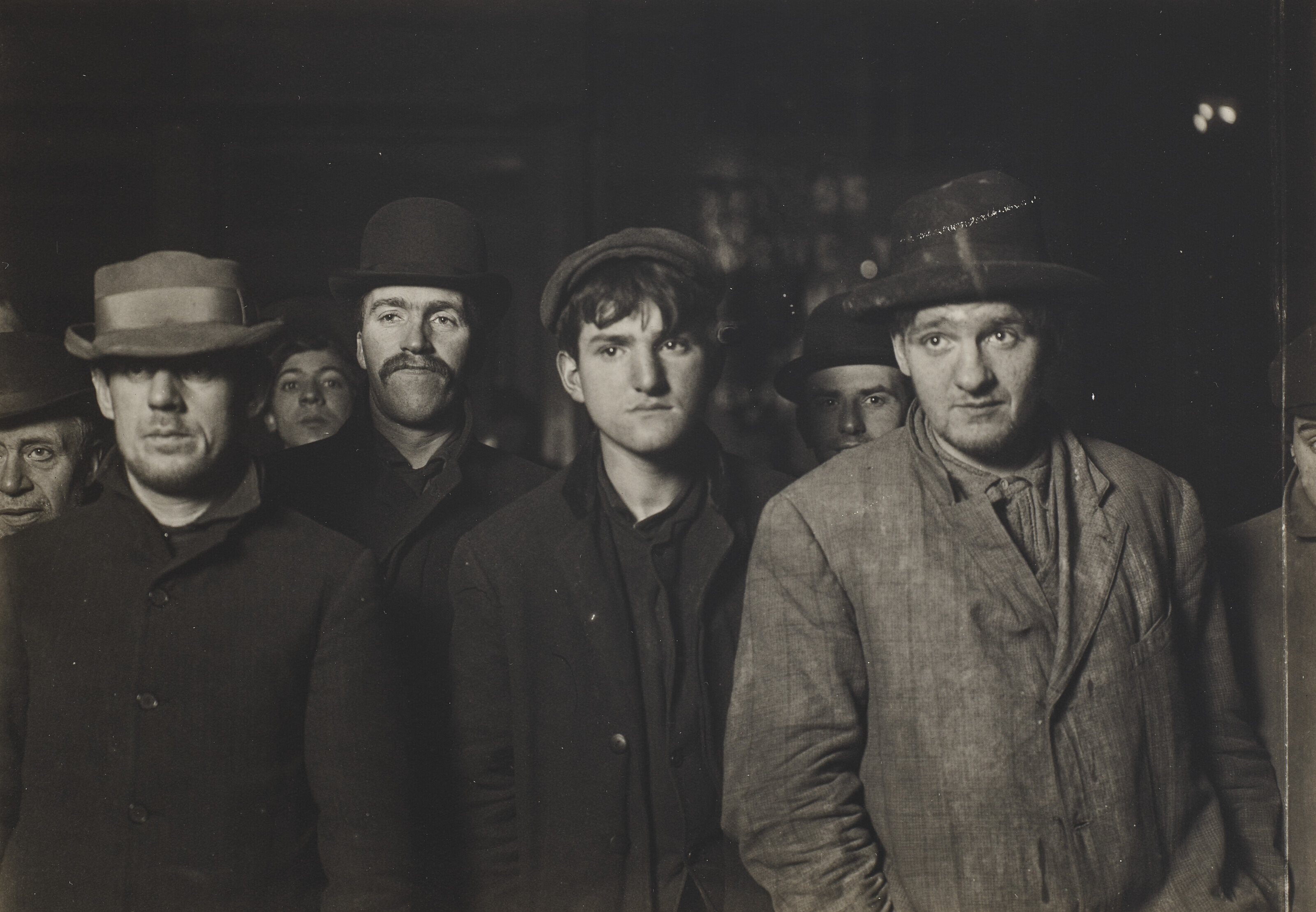 LEWIS WICKES HINE (1874–1940), Four men with hats, c. 1909 | Christie’s