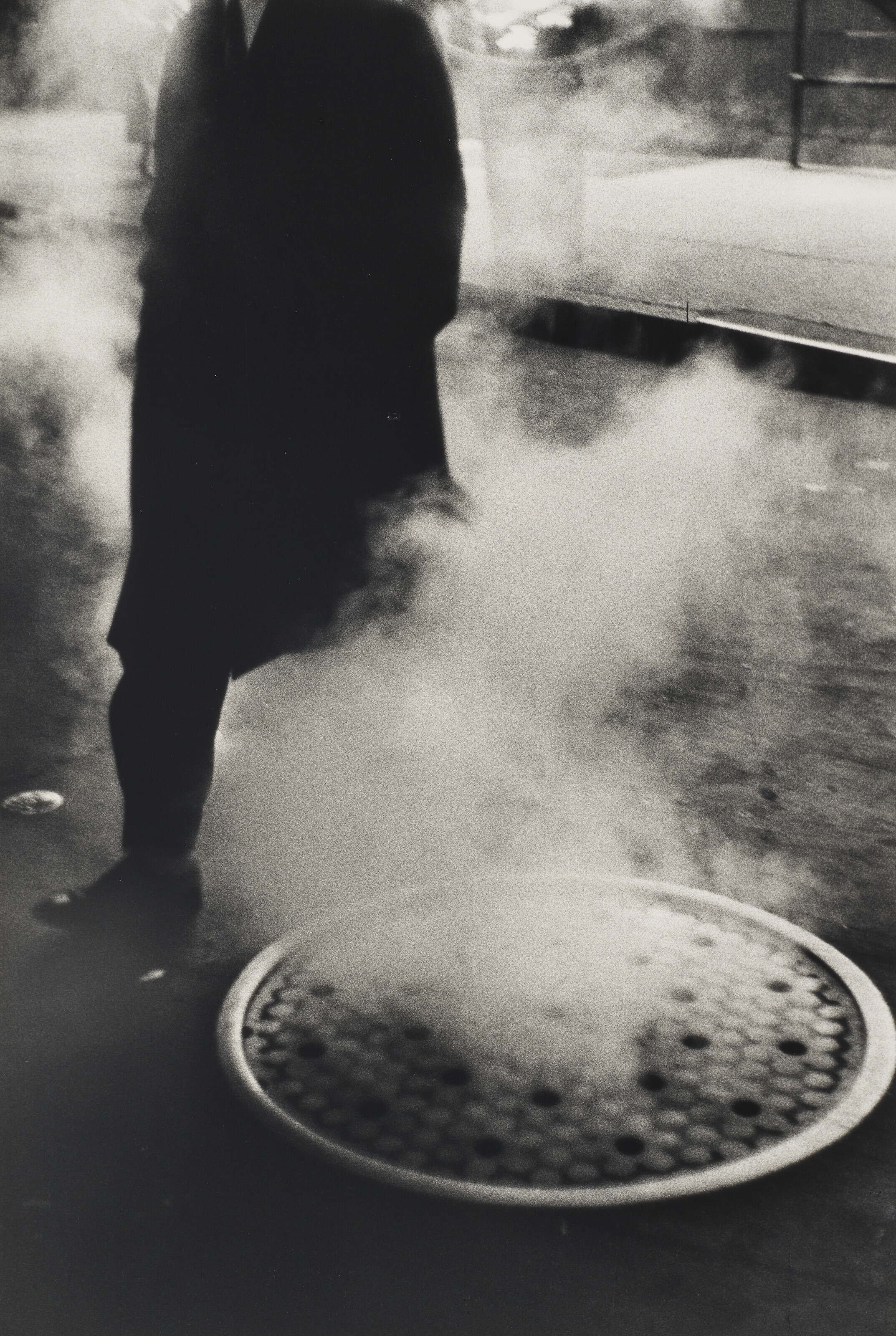 LOUIS STETTNER (1922-2016), Man Near Manhole, Broadway, NYC, 1954 ...