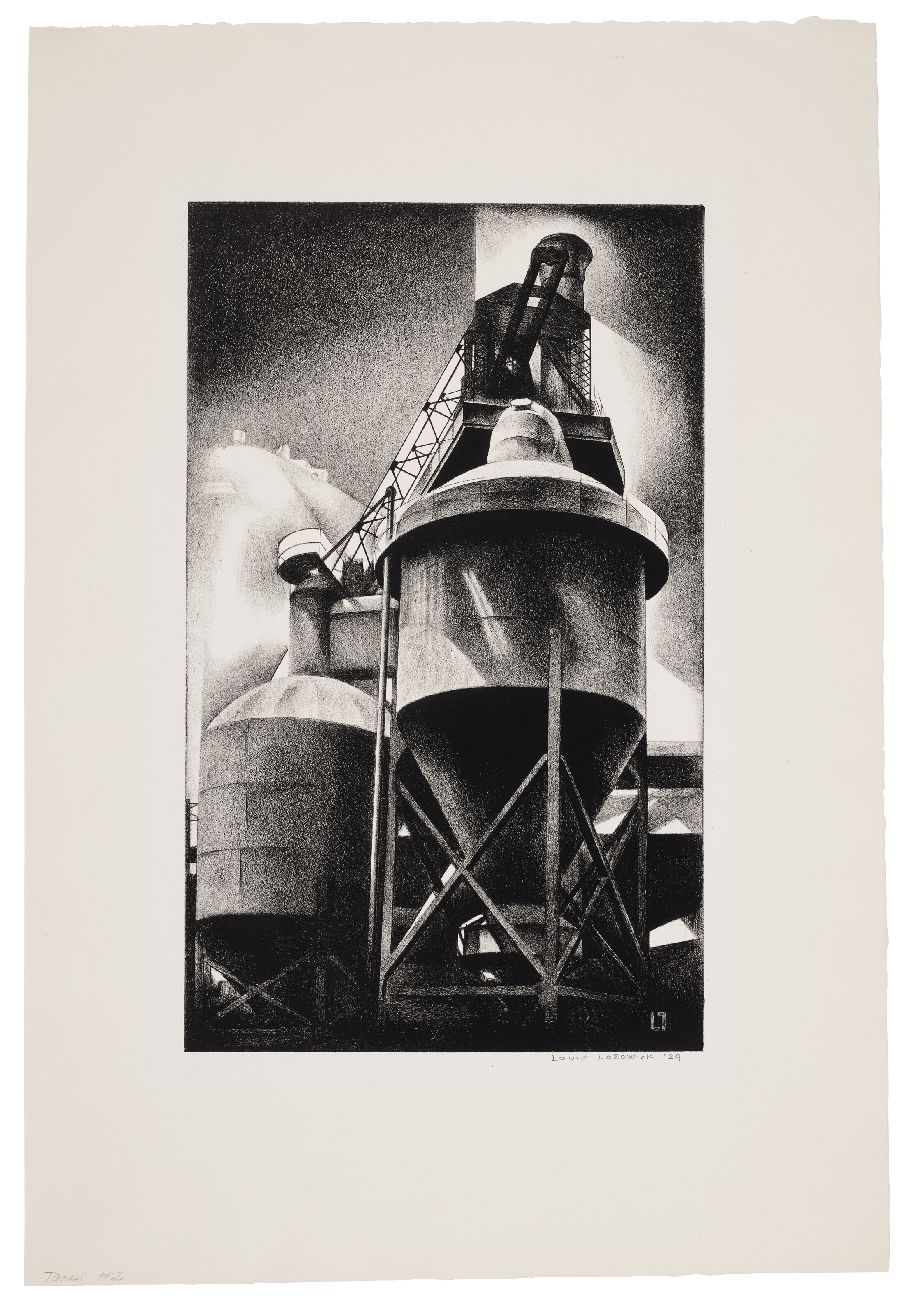 LOUIS LOZOWICK (1892-1973), Tanks #2 (Steel Plant) | Christie’s