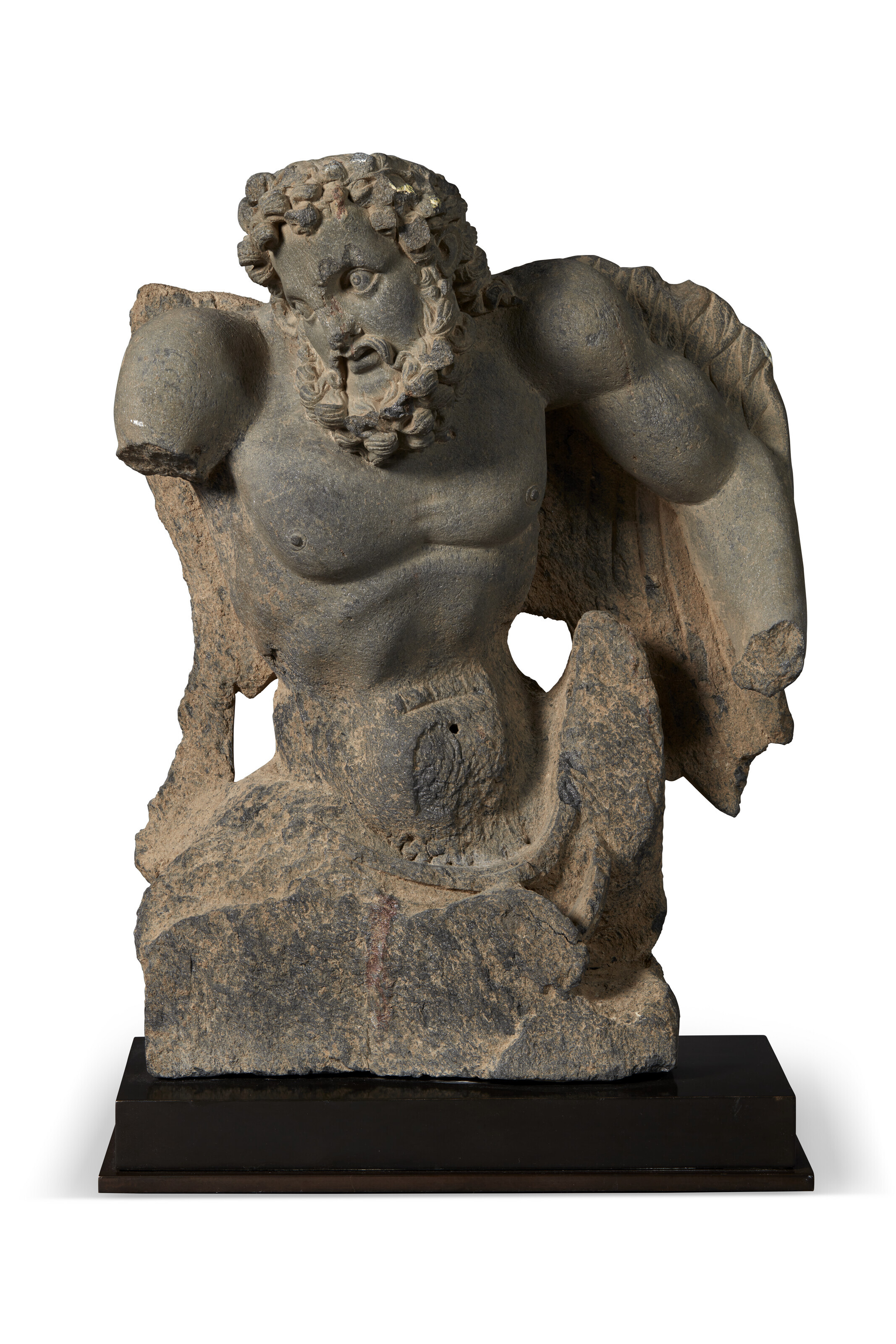 A GREY SCHIST FIGURE OF ATLAS, ANCIENT REGION OF GANDHARA, 3RD-4TH ...