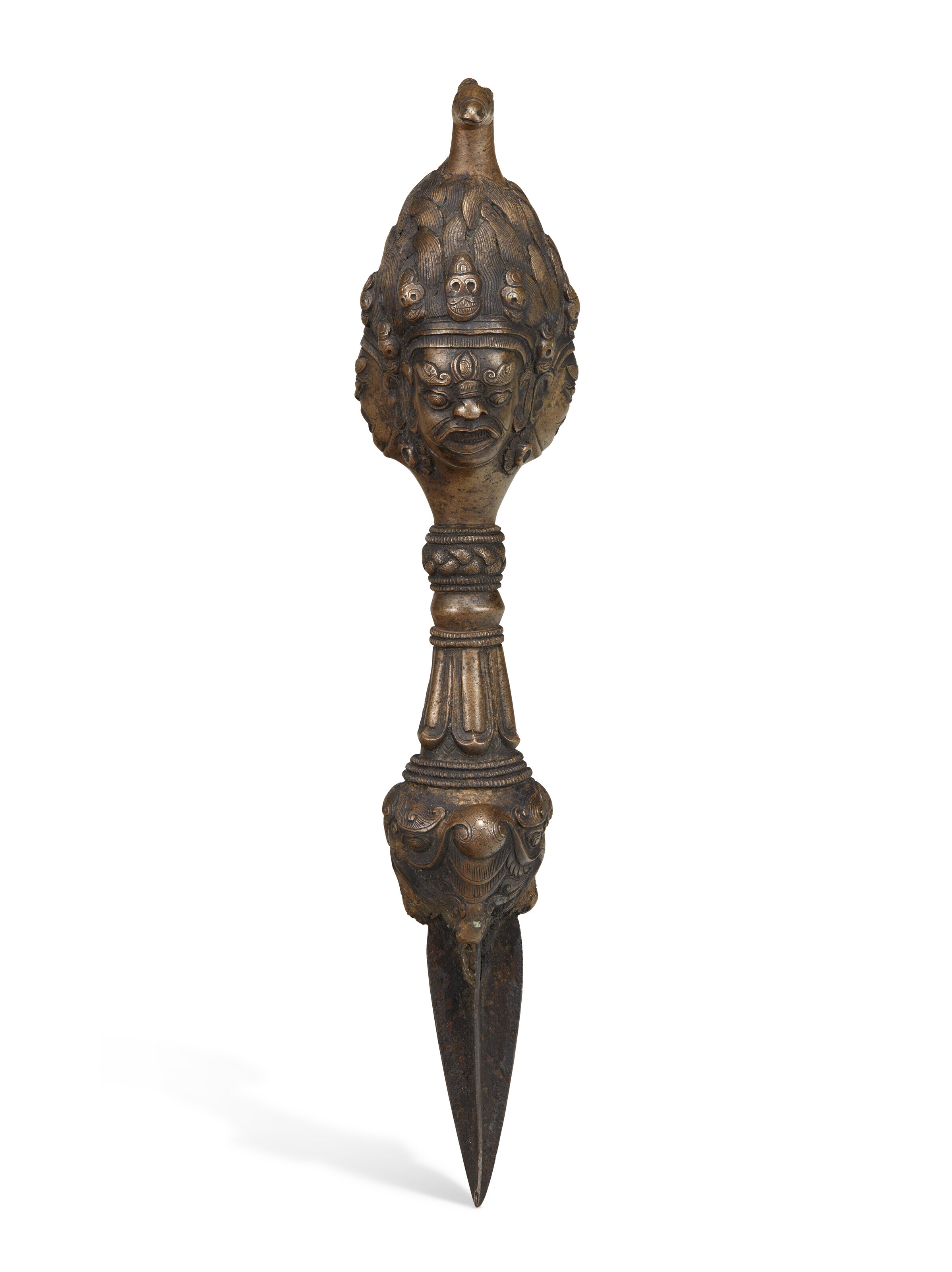A BRONZE PHURBA, TIBET, 18TH-19TH CENTURY | Christie’s