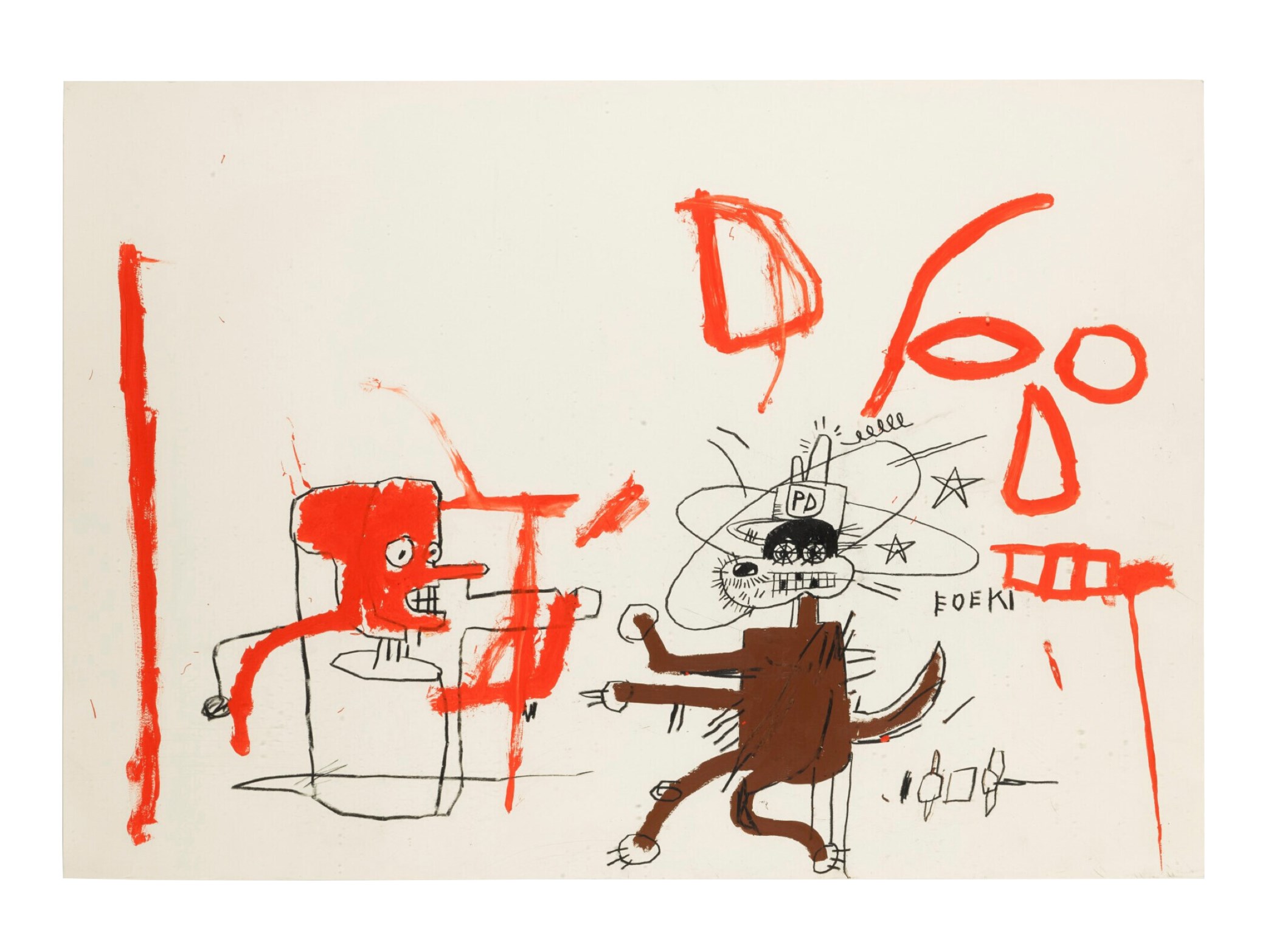 JEAN-MICHEL BASQUIAT (1960-1988), Untitled (Cartoon Dog) | Christie's