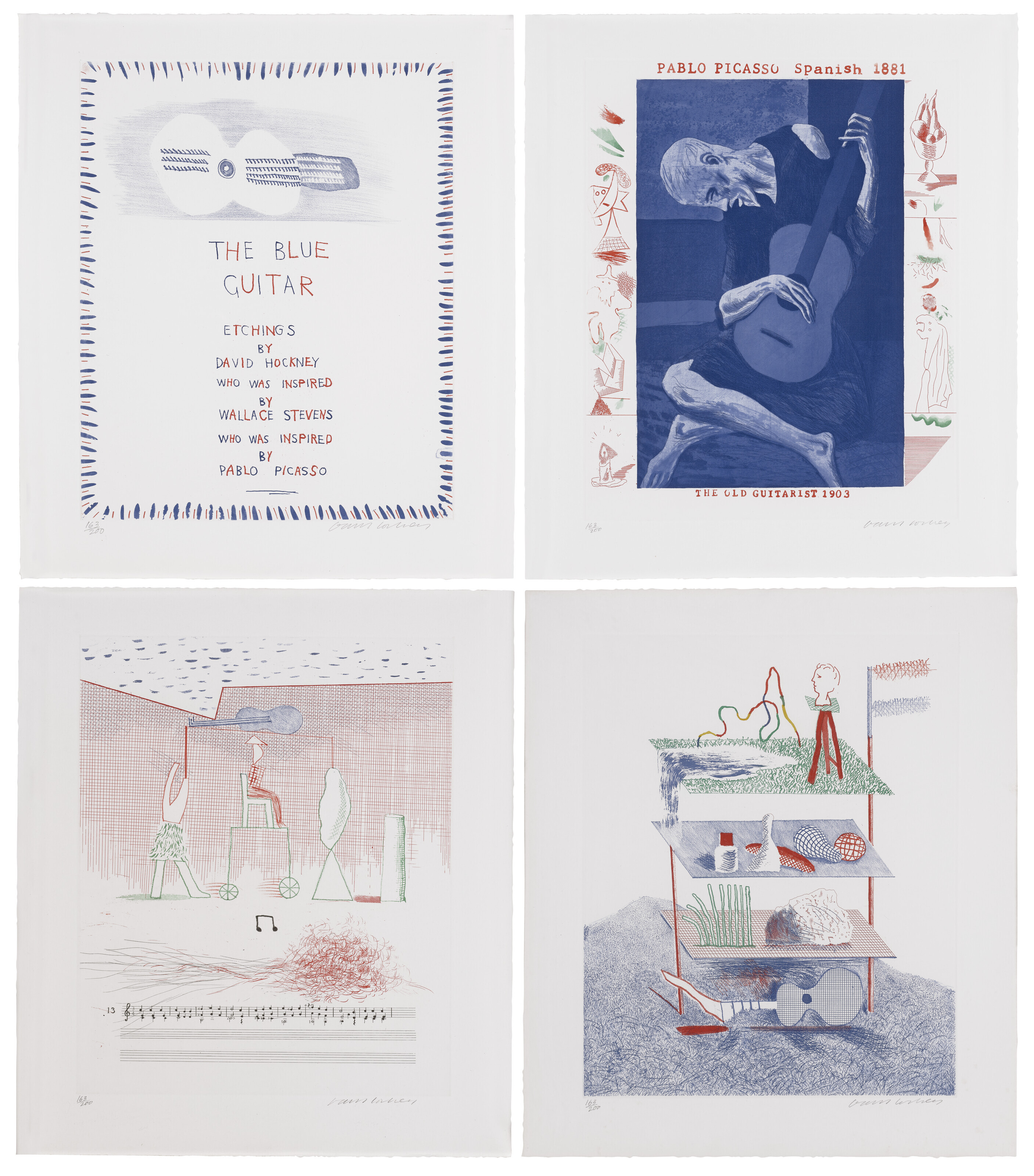 DAVID HOCKNEY (B. 1937), The Blue Guitar | Christie’s