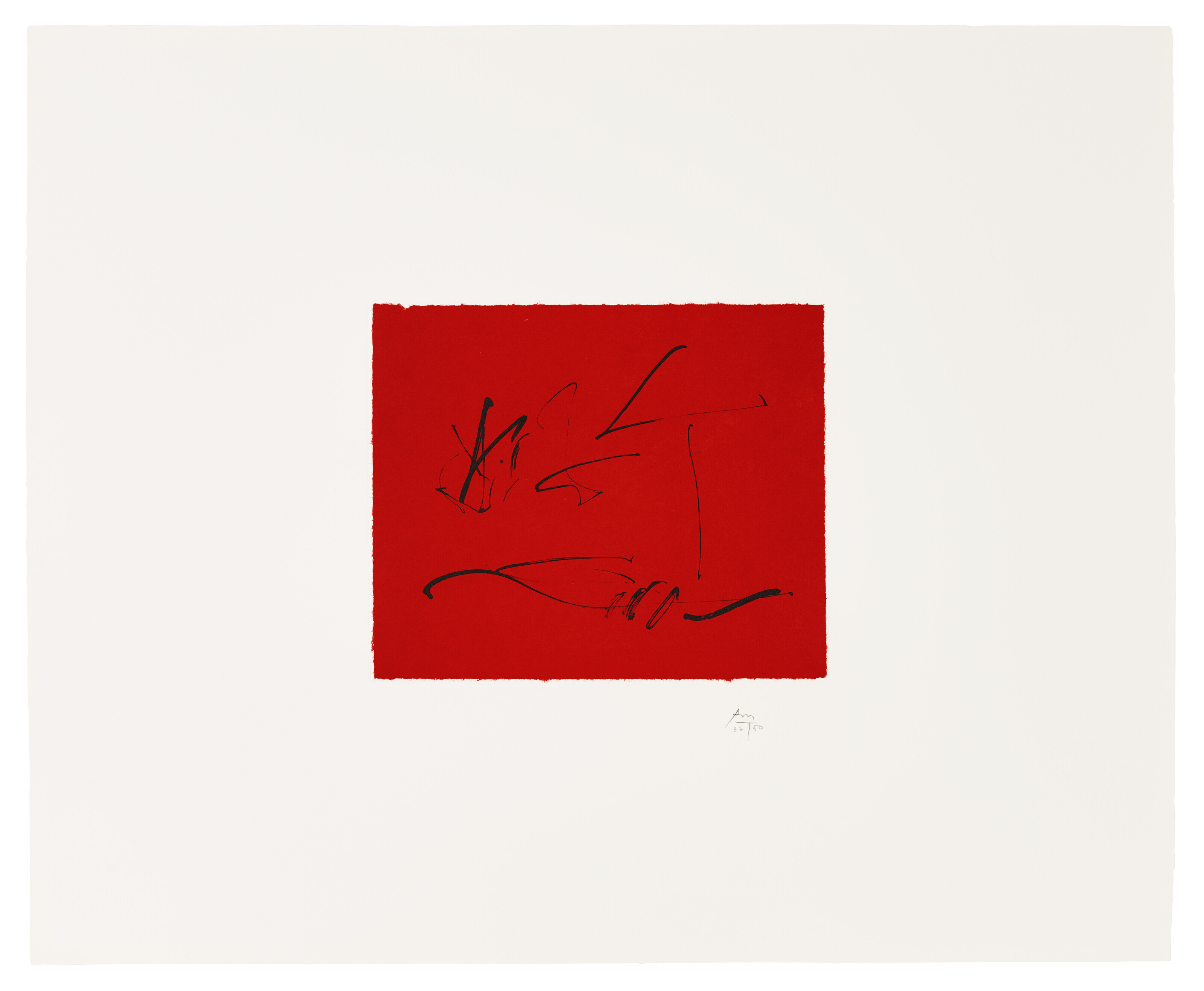 ROBERT MOTHERWELL (1915-1991), Red Wind, from Octavio Paz Suite ...