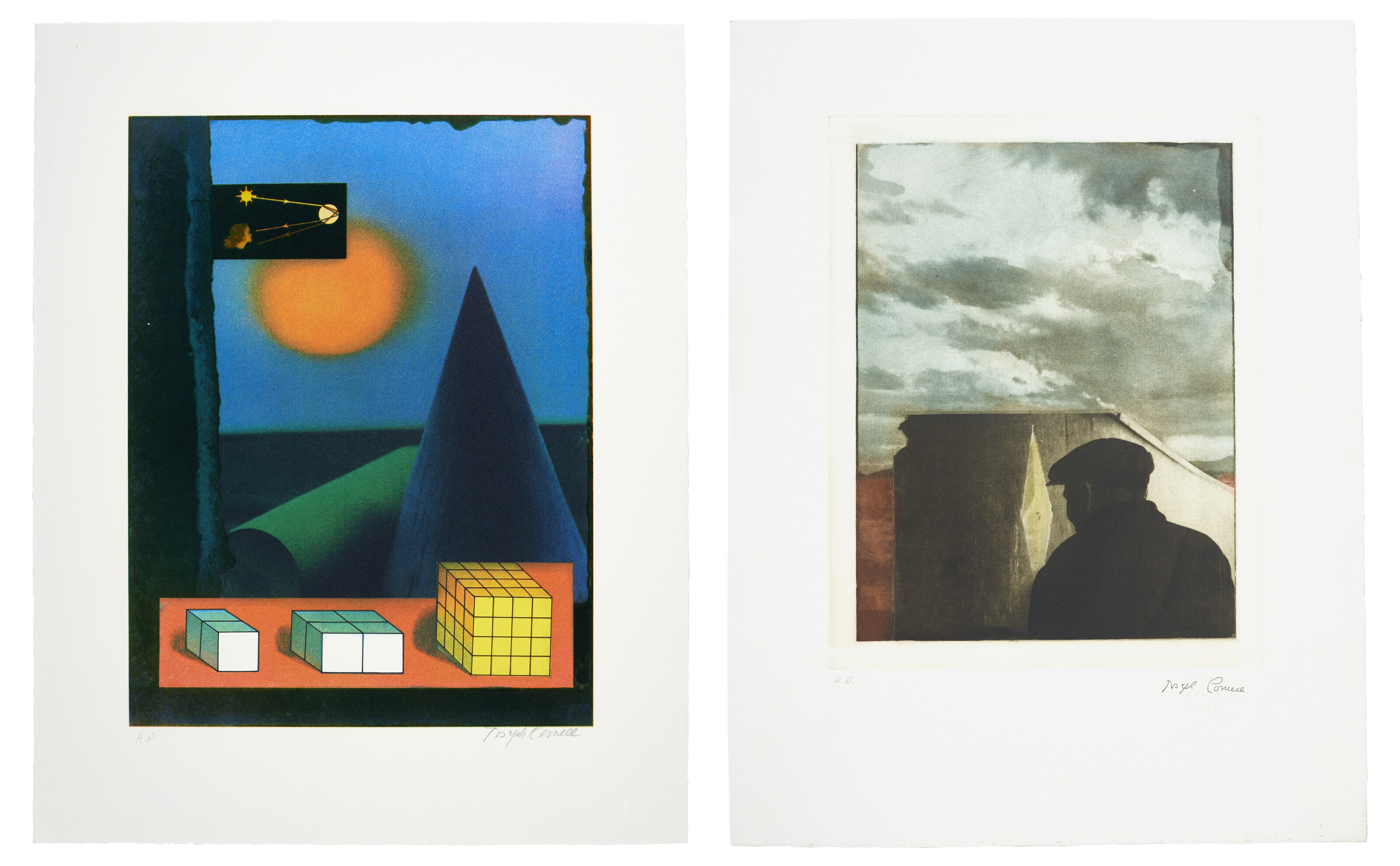JOSEPH CORNELL (1903-1972), Prints for Phoenix House: Two Prints ...