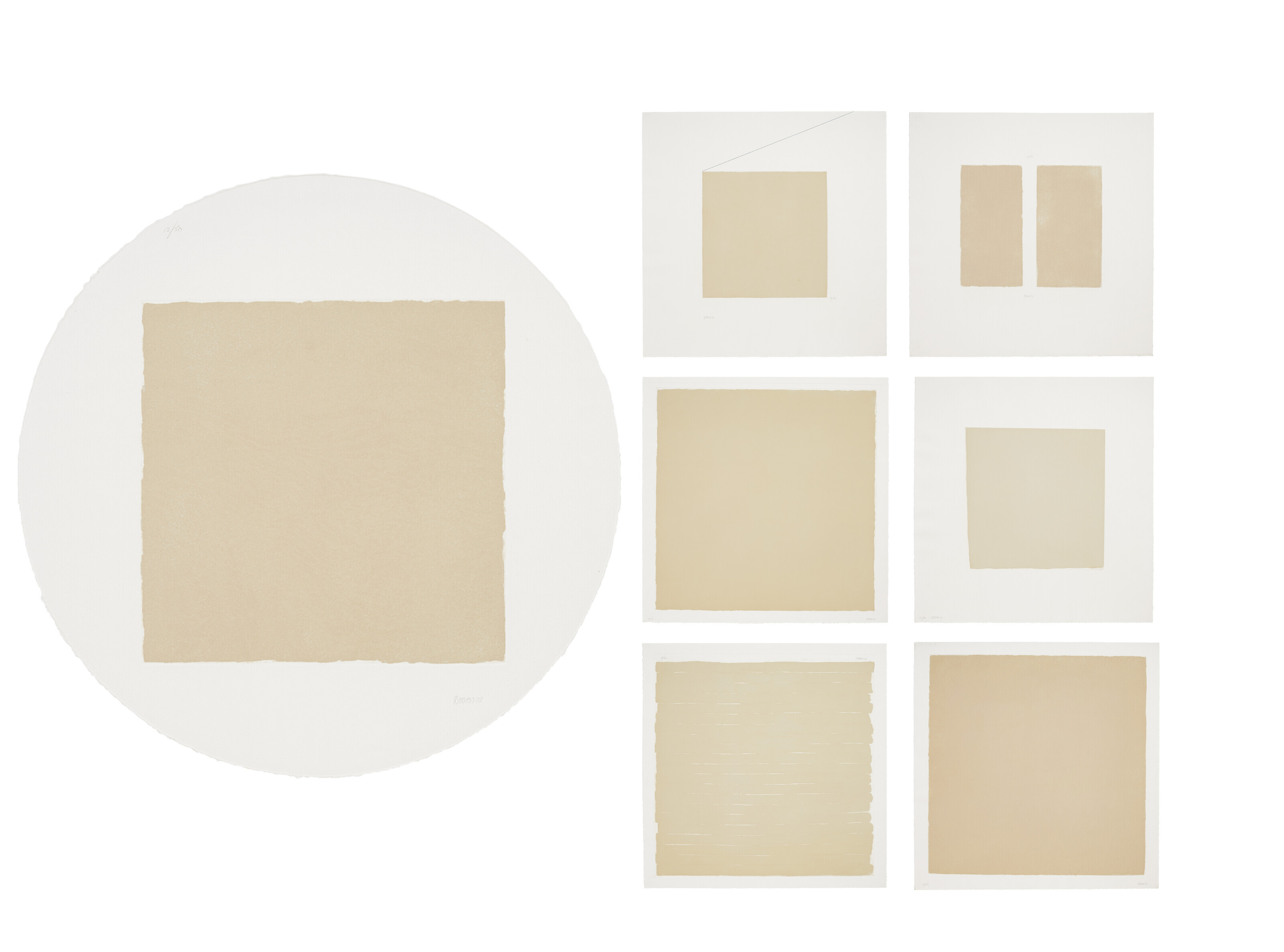 ROBERT RYMAN (1930-2019), 7 Aquatints | Christie’s