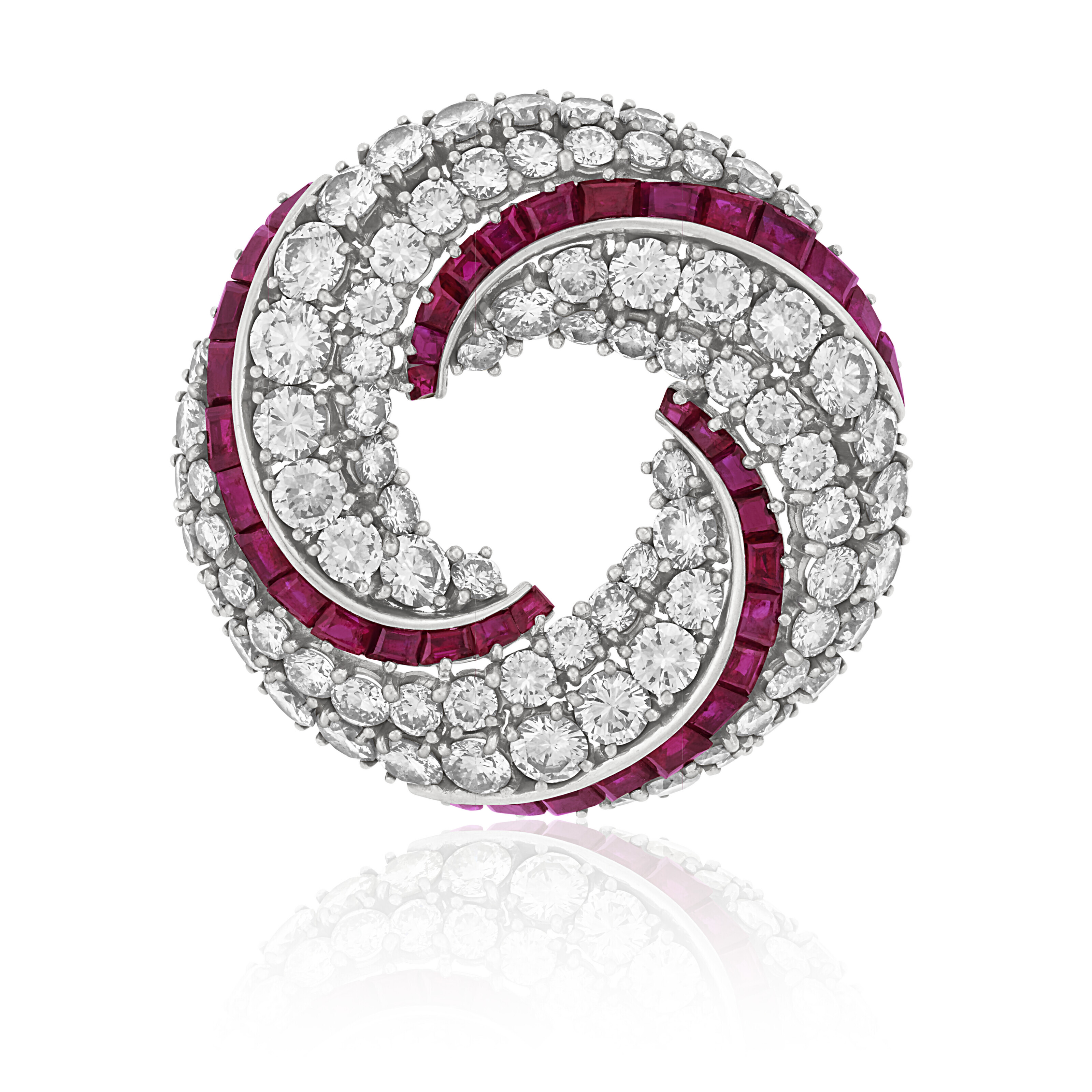 NO RESERVE | TIFFANY & CO. RUBY AND DIAMOND BROOCH, | Christie’s