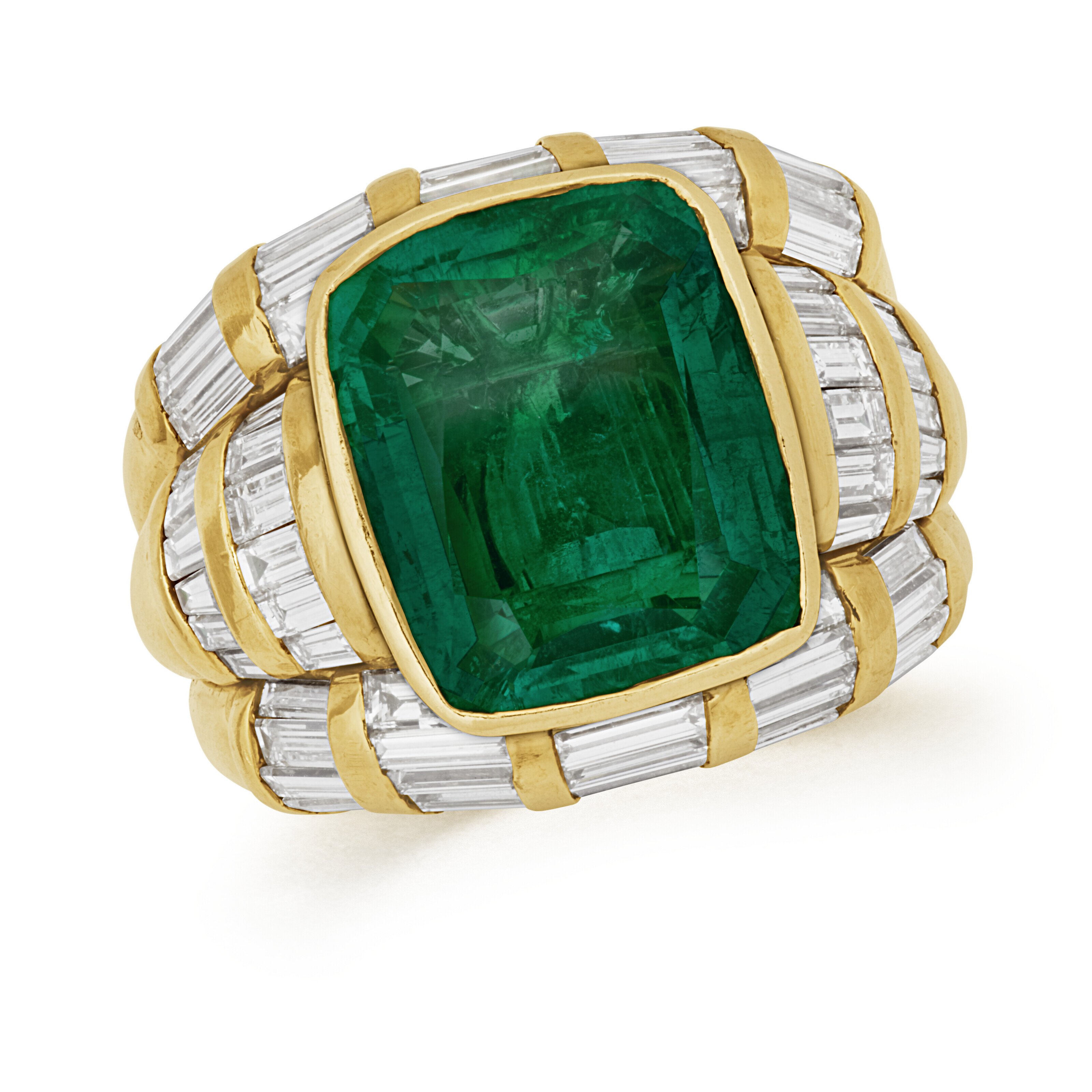 EMERALD AND DIAMOND RING, | Christie’s