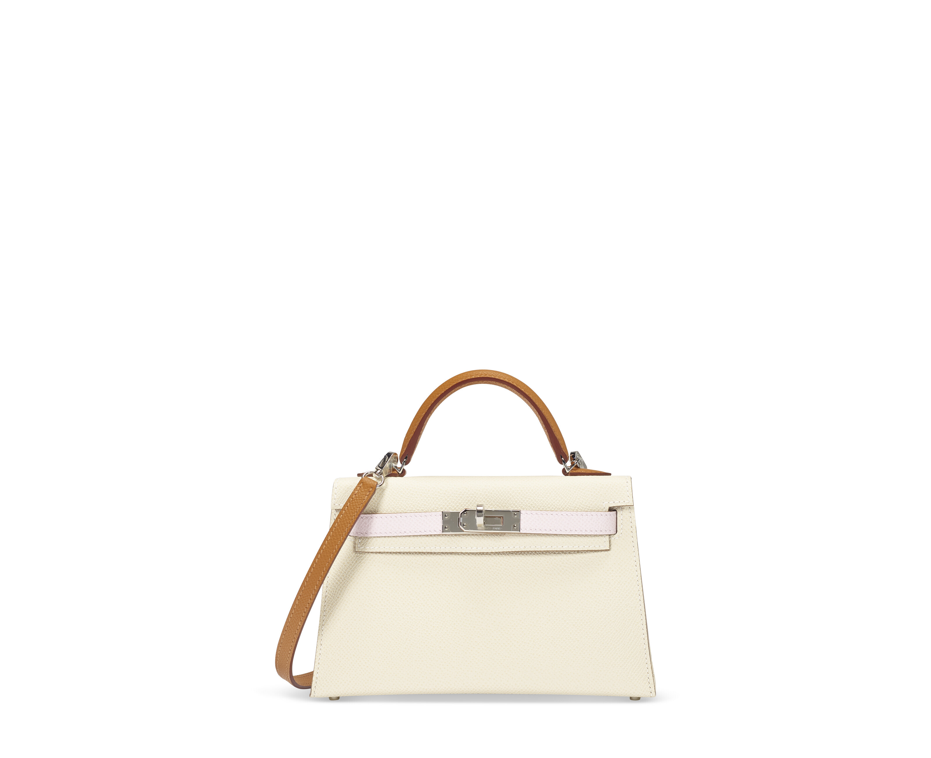 A LIMITED EDITION CRAIE, MAUVE PALE, & GOLD EPSOM LEATHER MINI KELLY 20 ...