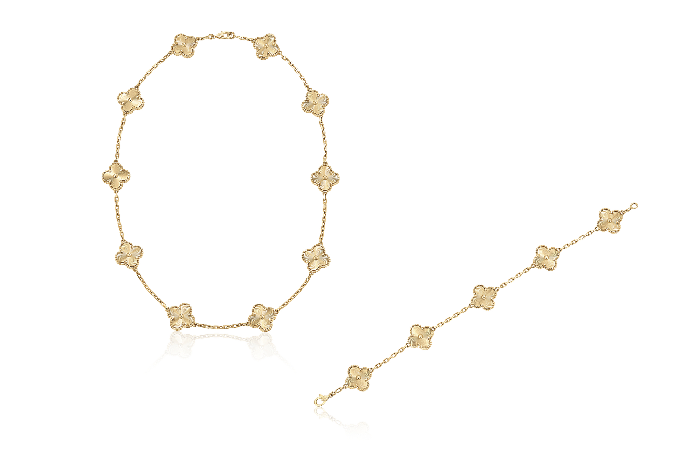 VAN CLEEF & ARPELS SET OF GOLD 'VINTAGE ALHAMBRA' JEWELRY, | Christie’s
