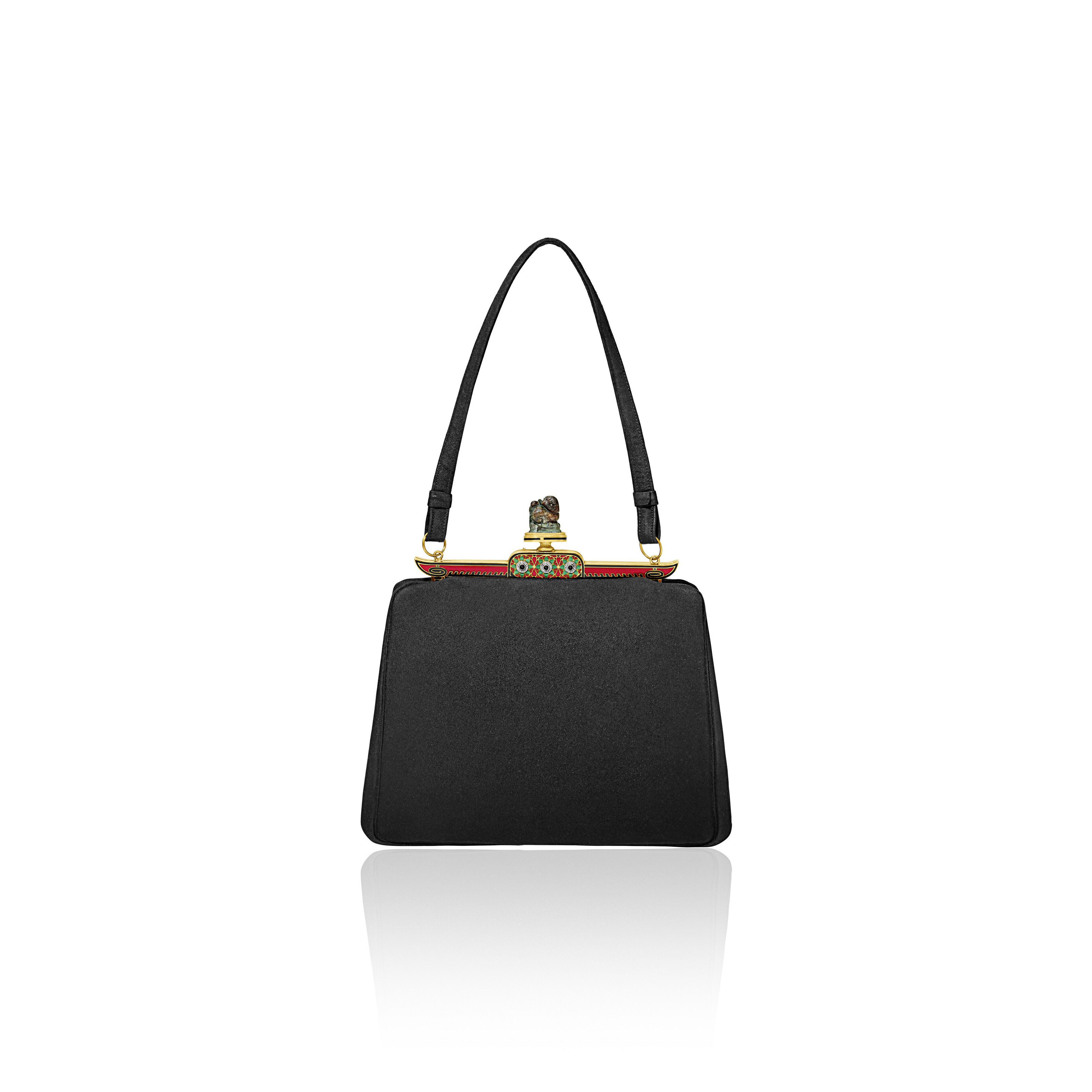 ART DECO ENAMEL, MULTI-GEM AND DIAMOND EVENING BAG, | Christie’s