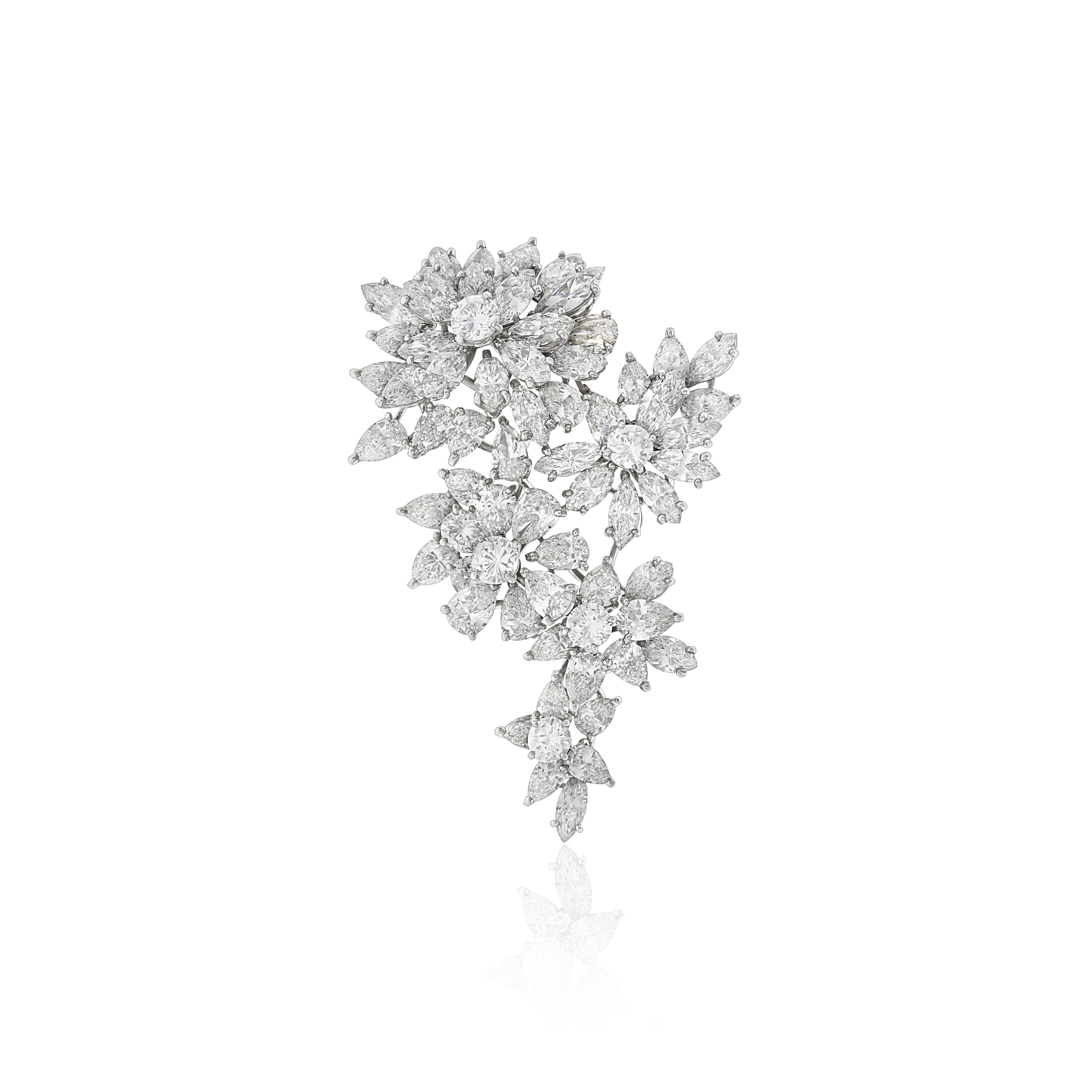 DIAMOND CLIP-BROOCH, | Christie’s
