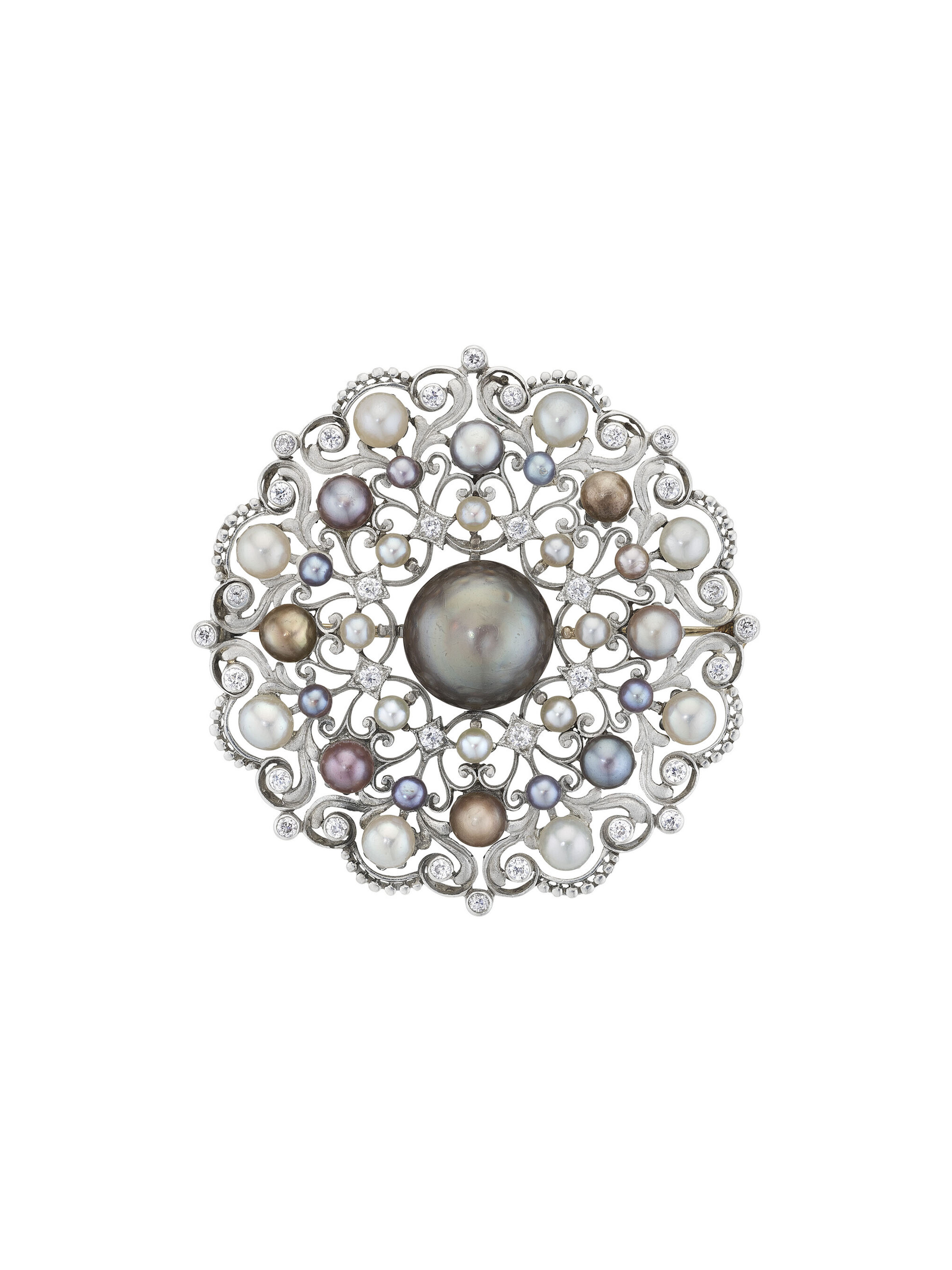 TIFFANY & CO. SAPPHIRE AND DIAMOND EARRINGS