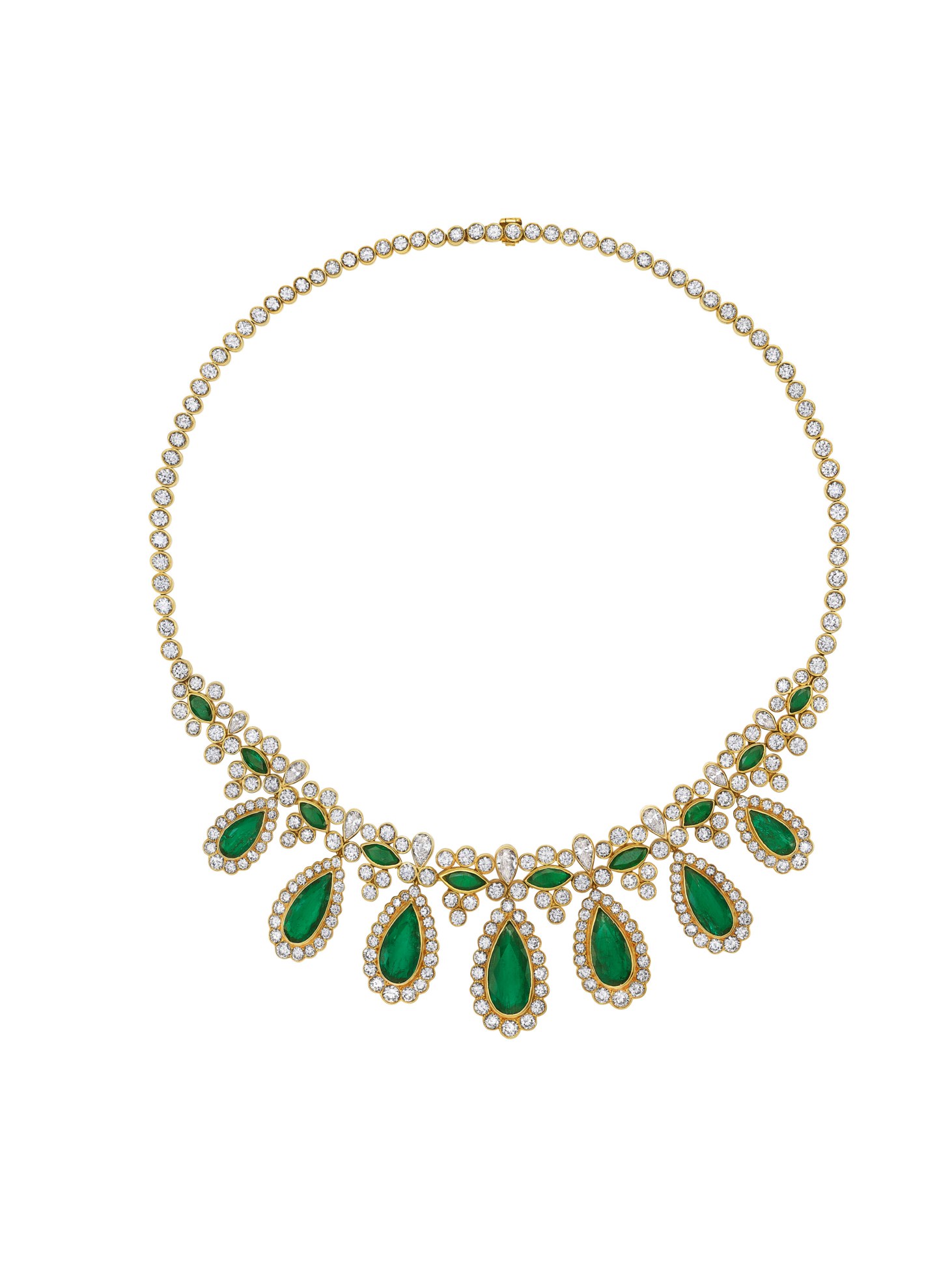 VAN CLEEF & ARPELS EMERALD AND DIAMOND NECKLACE | Christie's