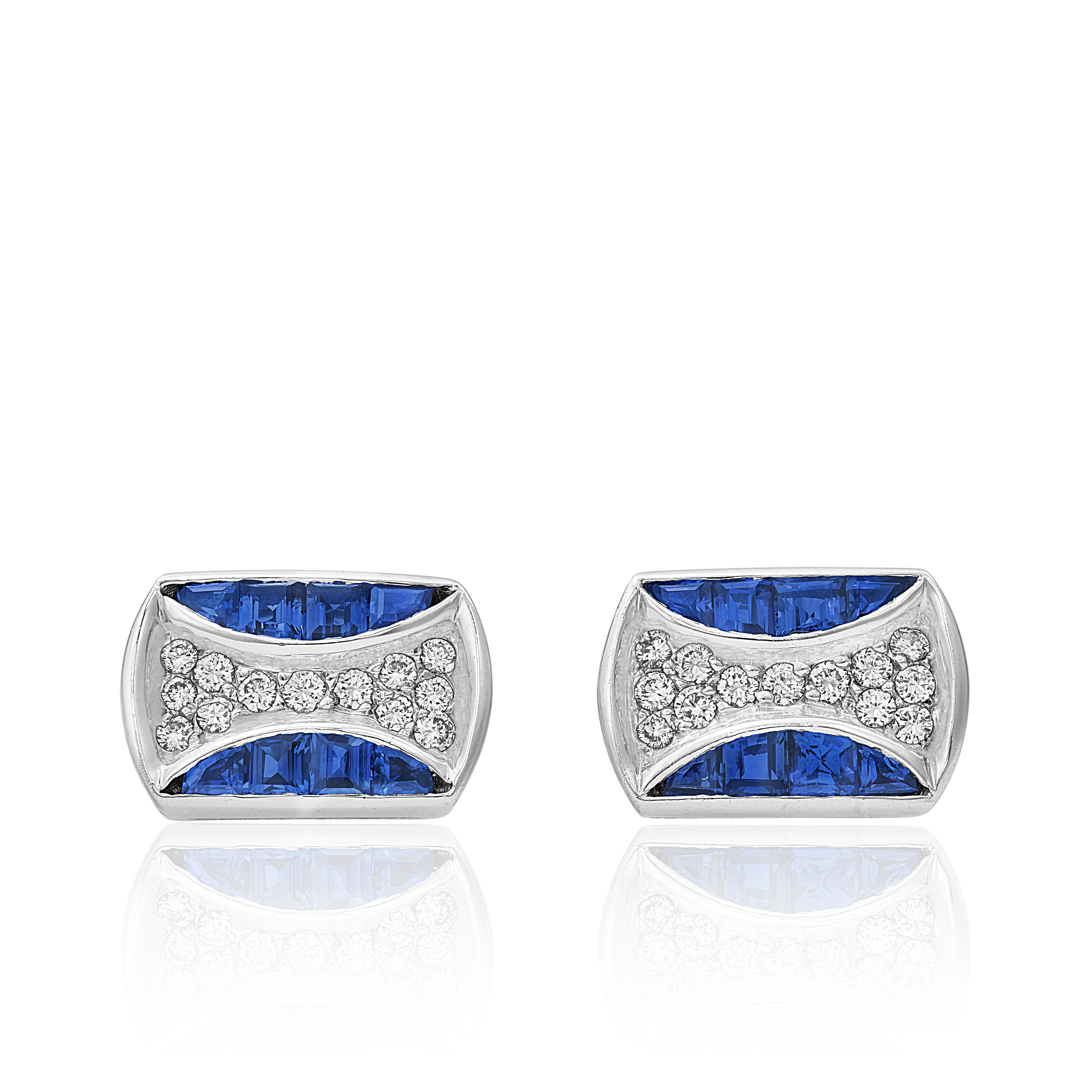 NO RESERVE | GRAFF SAPPHIRE AND DIAMOND CUFFLINKS, | Christie’s