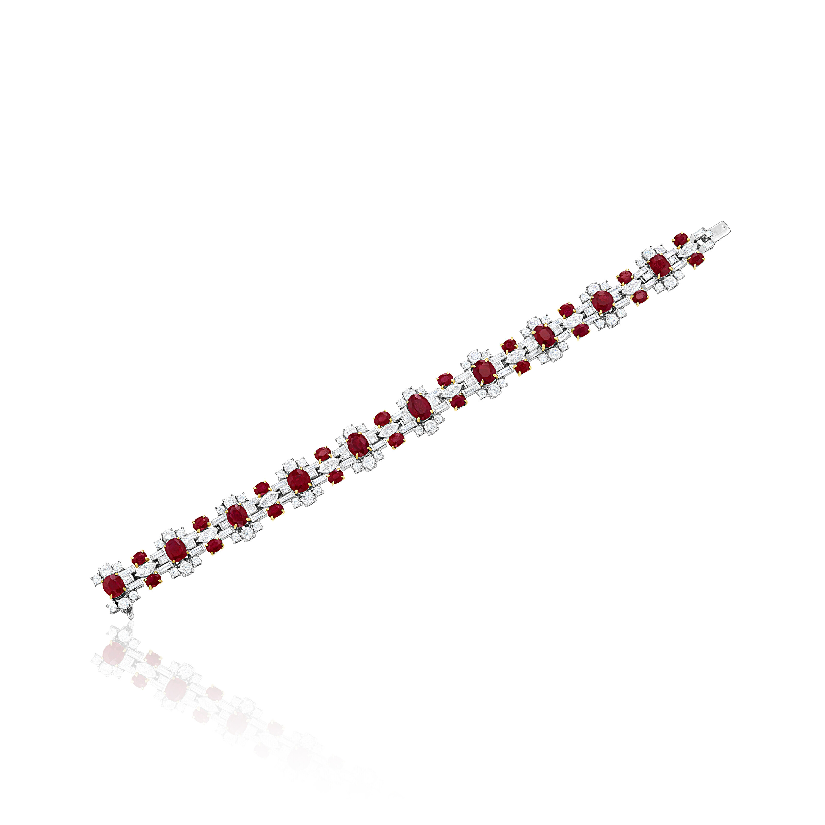 RUBY AND DIAMOND BRACELET, | Christie’s