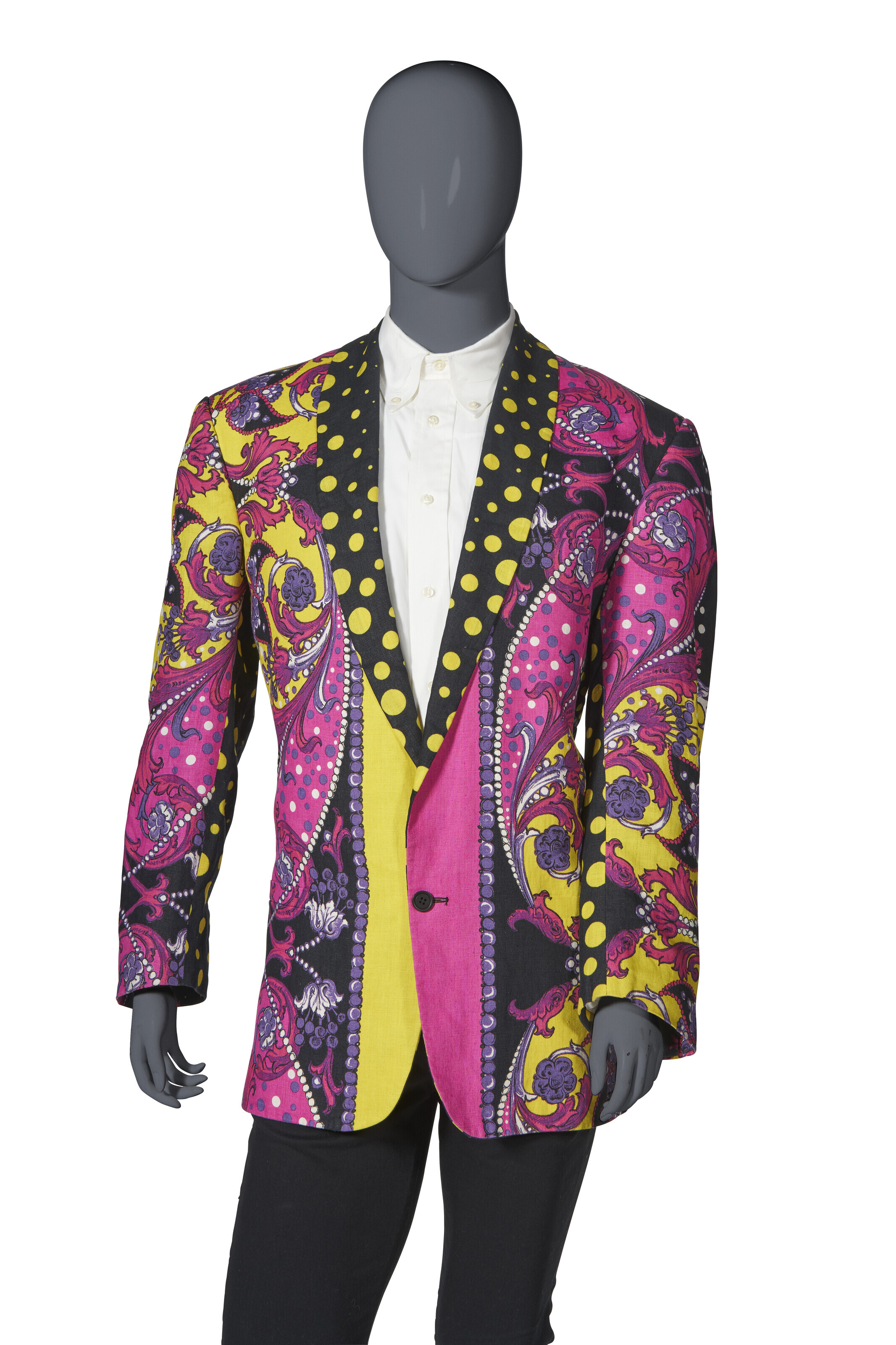 THREE BOLD POLYCHROME PRINTED JACKETS, GIANNI VERSACE, LATE 20TH ...