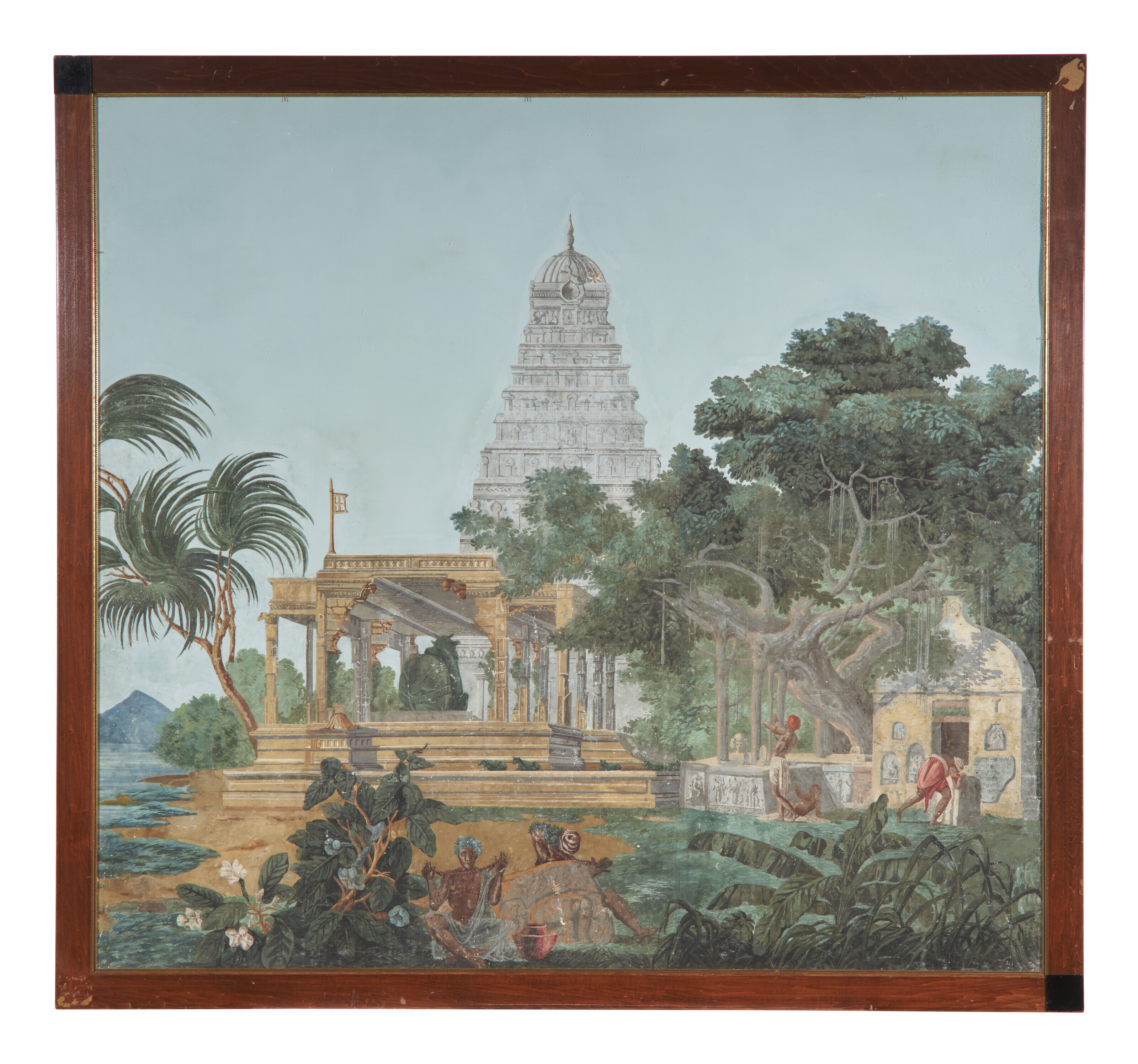 A FRENCH BLOCK PRINTED WALLPAPER FRAGMENT, CIRCA 1840 | Christie’s