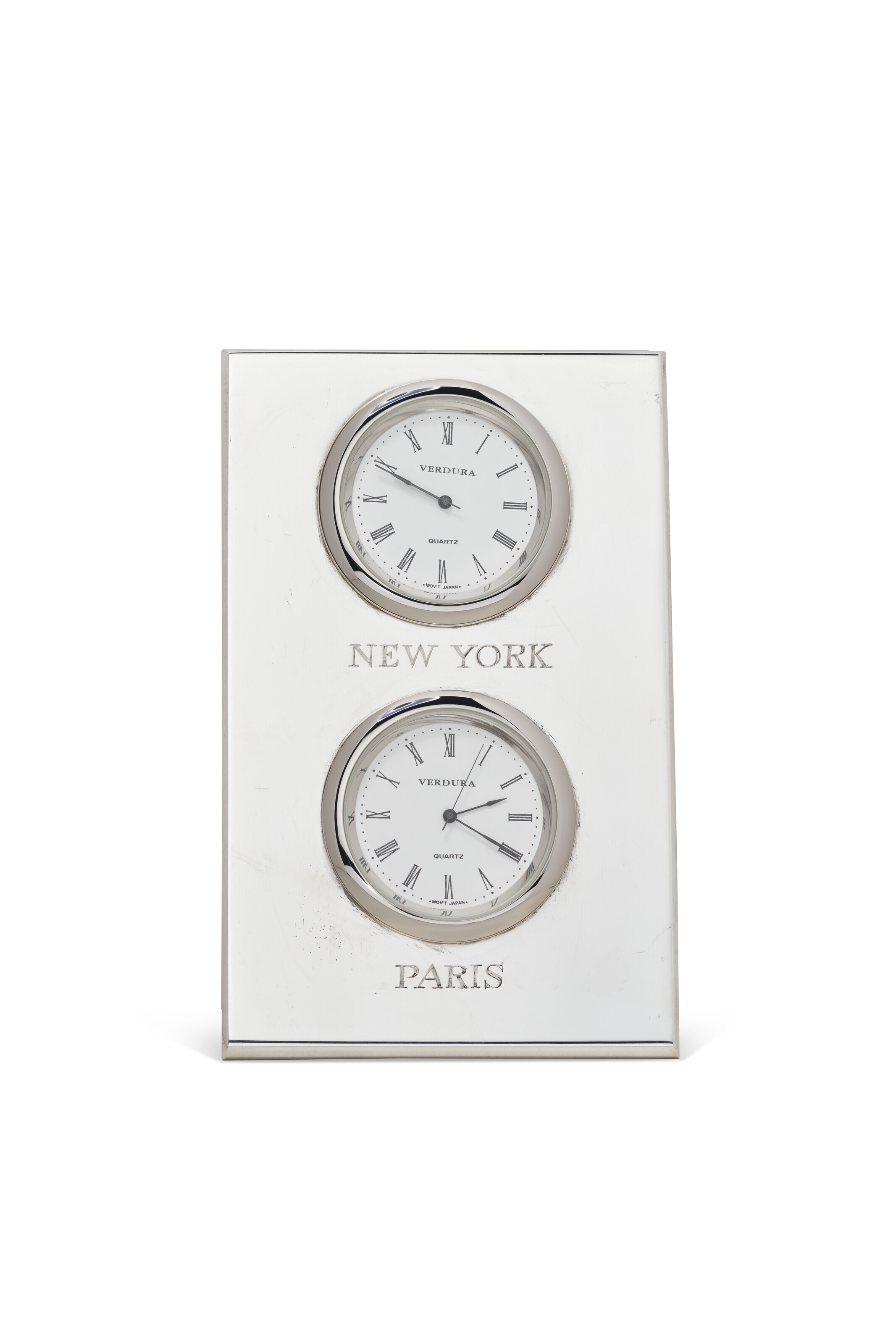 VERDURA STERLING SILVER DESK CLOCK, | Christie’s