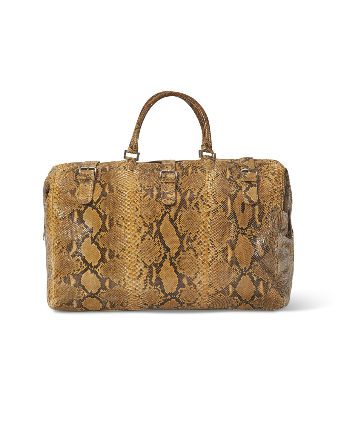 A LIGHT BROWN PYTHON OVERSIZED TRAVEL BAG, FENDI, CIRCA 2000 | Christie’s