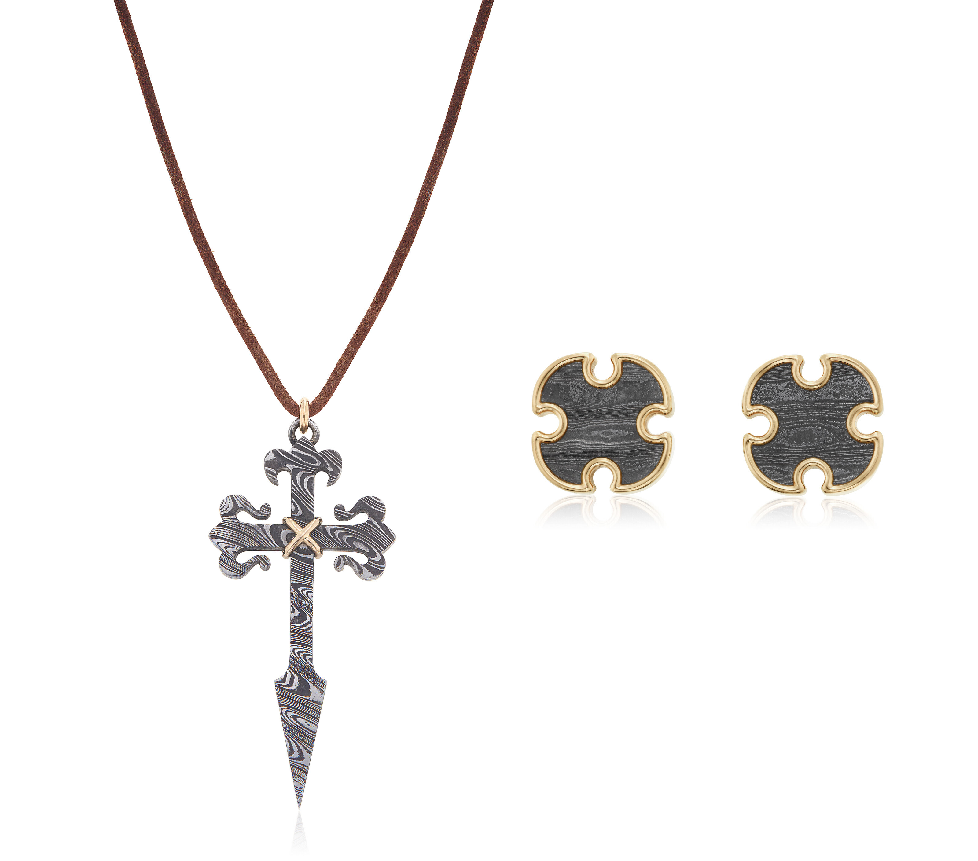 PRINCE DIMITRI SET OF STEEL AND GOLD JEWELRY, | Christie’s