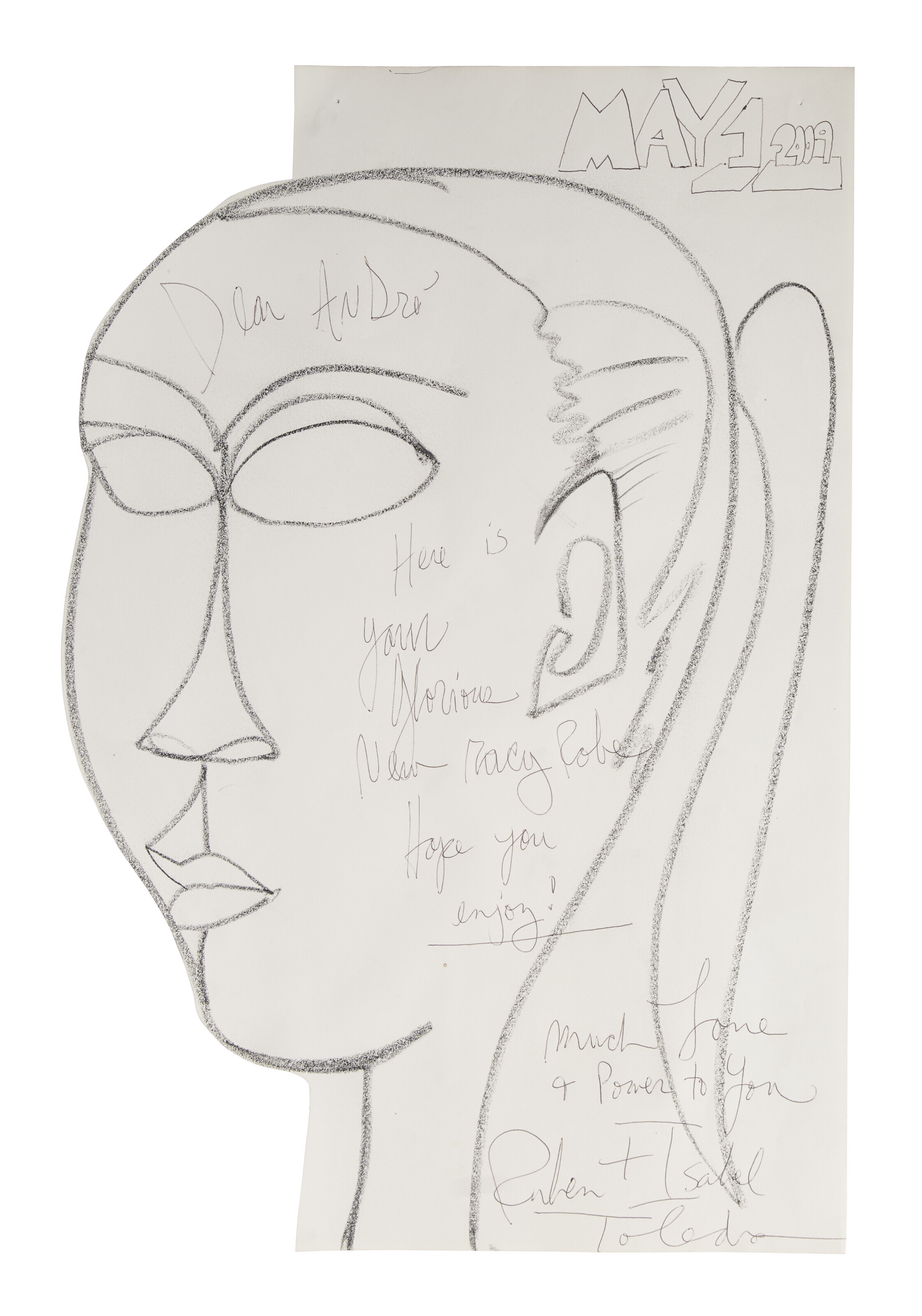 RUBEN TOLEDO (B. 1961) AND ISABEL TOLEDO (1960-2019), Illustrated note ...