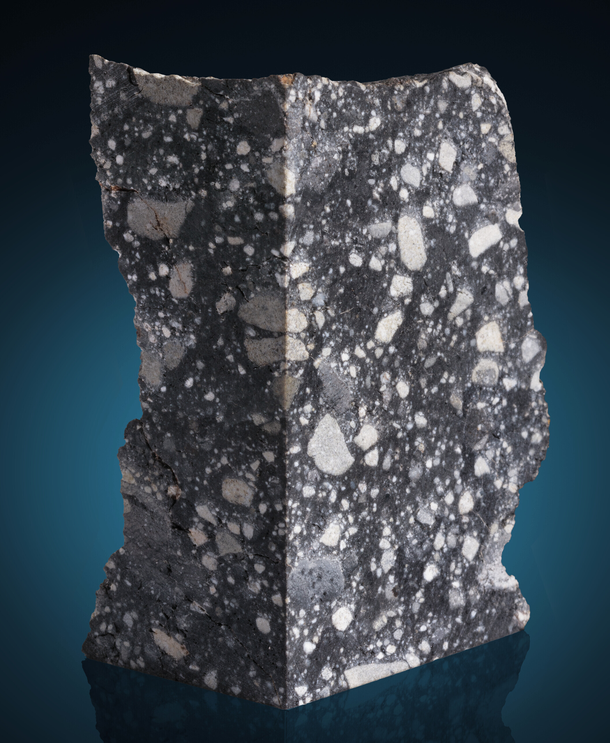 NWA 12691 — TOTUM-LIKE END PIECE OF THE MOON, The Moon – lunar ...