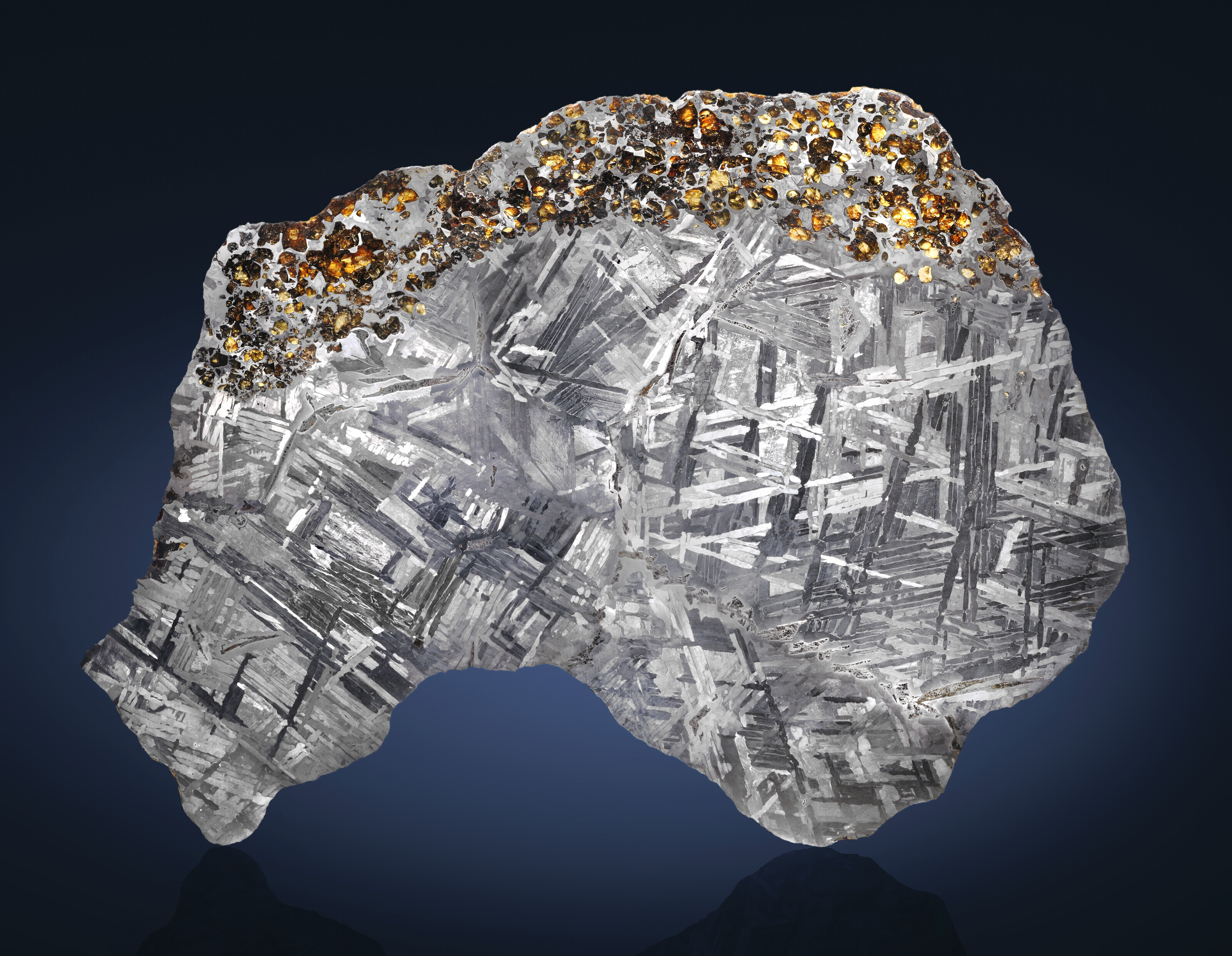 SEYMCHAN METEORITE — MASSIVE COMPLETE SLICE WITH EXTRATERRESTRIAL ...